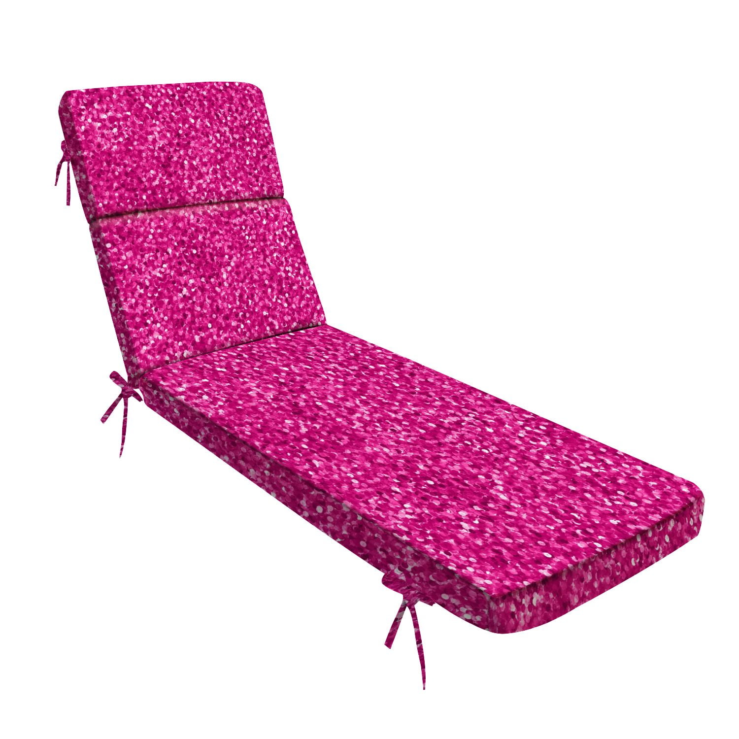 Outdoor Indoor Lounge Patio Cushion Fun pink seamless pattern glitter ...