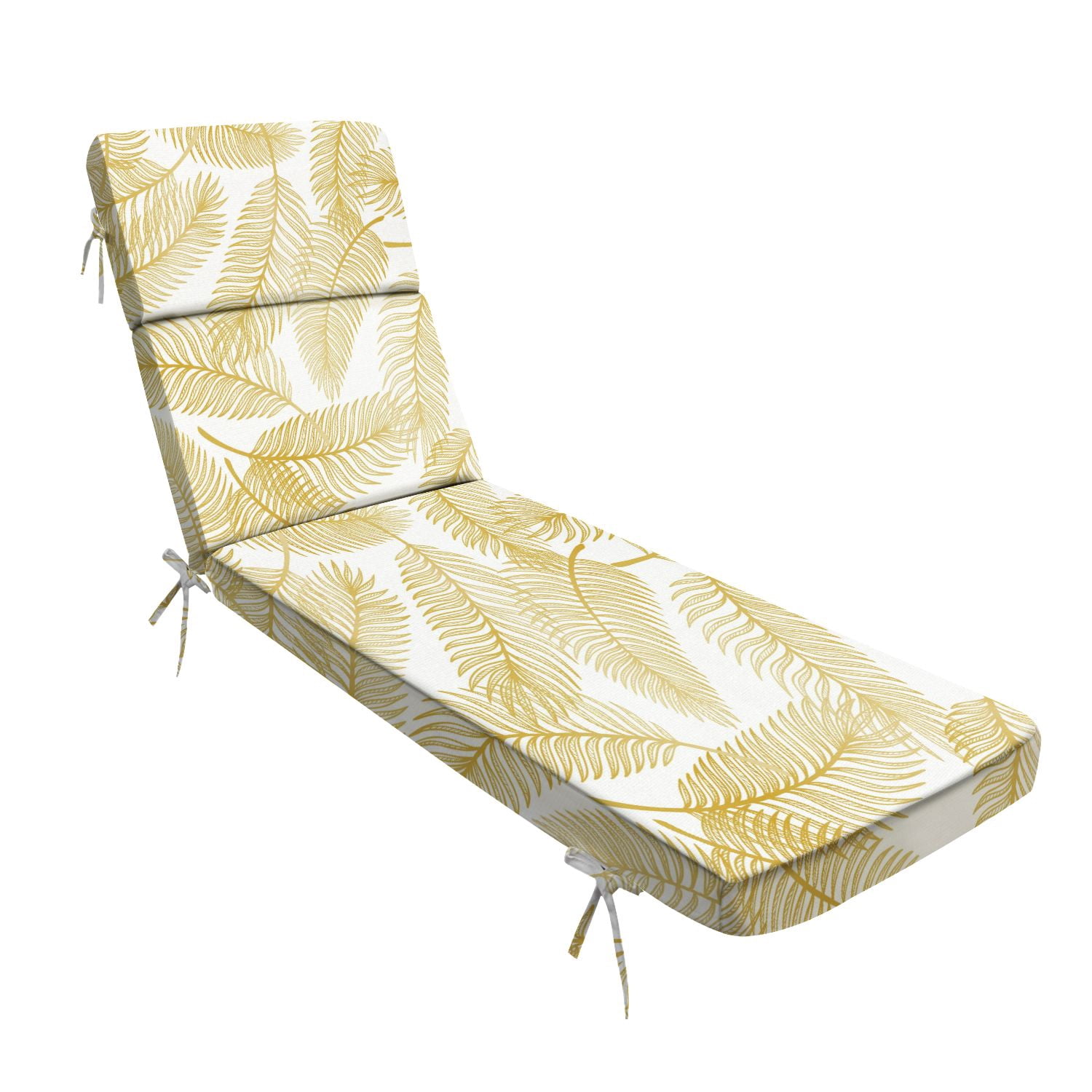 Outdoor Indoor Lounge Patio Cushion Golden Tropical Palm Tree Leaves ...
