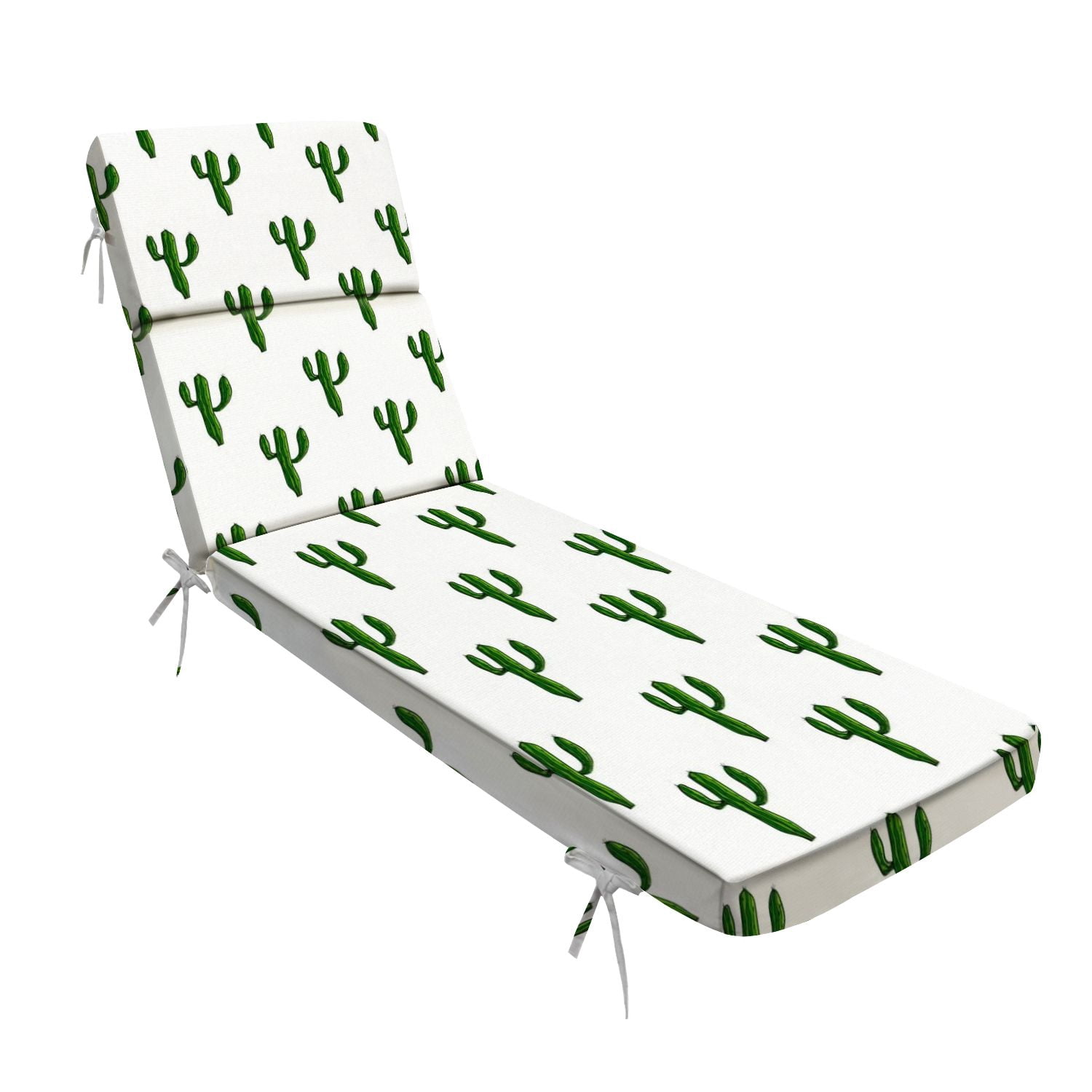 Outdoor Indoor Lounge Patio Cushion Green cactus Seamless pattern Hand ...