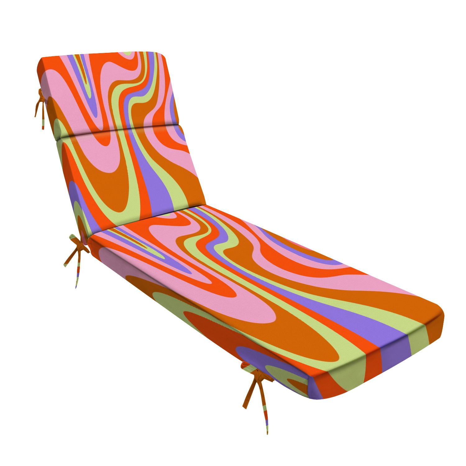 Outdoor Indoor Lounge Patio Cushion Grioovy psychedelic wave for design ...