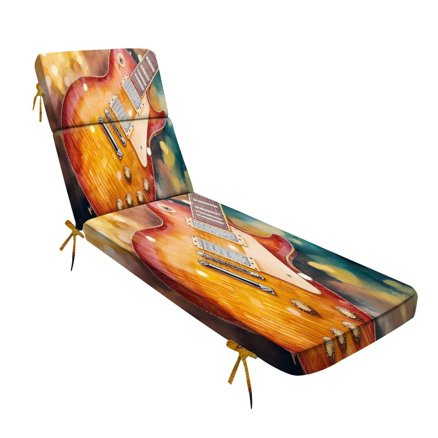 Outdoor Indoor Lounge Patio Cushion Guitar Vintage Music Man Cave ...