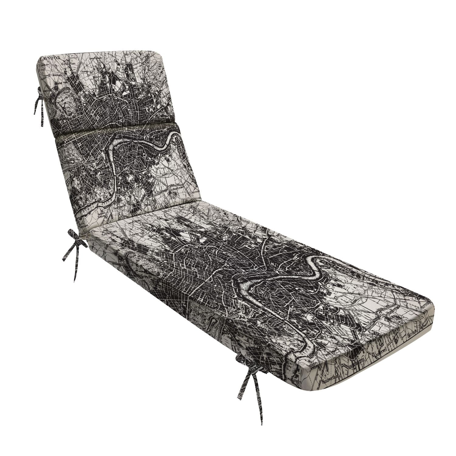 Outdoor Indoor Lounge Patio Cushion Historical map London England from atlas published 1851 ...