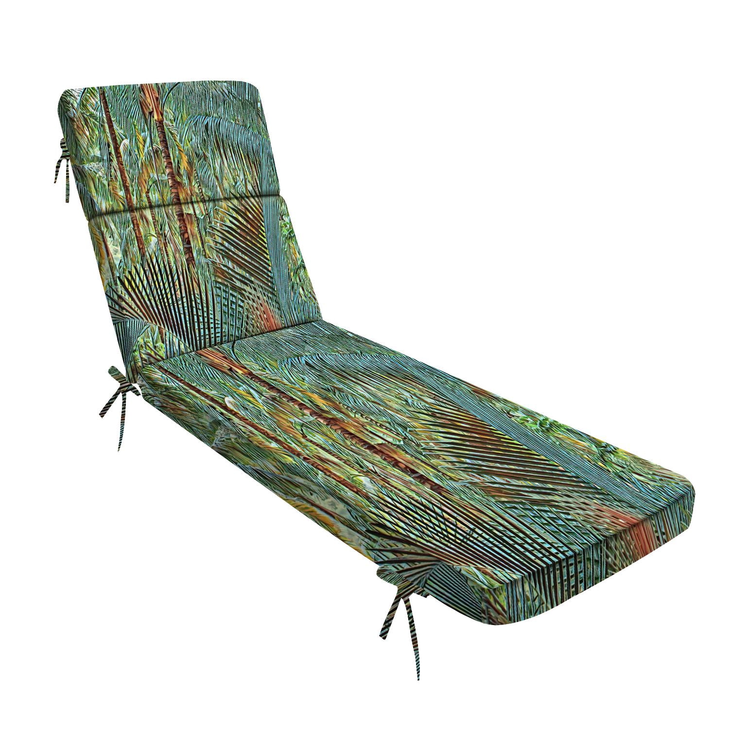 Outdoor Indoor Lounge Patio Cushion Jungle greenery coco palm leaves ...