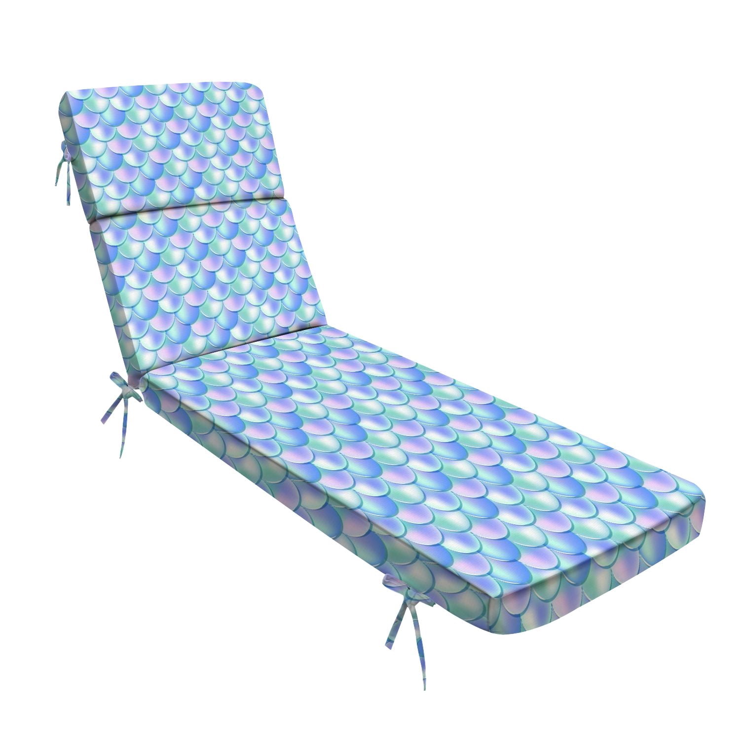 Outdoor Indoor Lounge Patio Cushion Mermaid fish scale iridescent ...