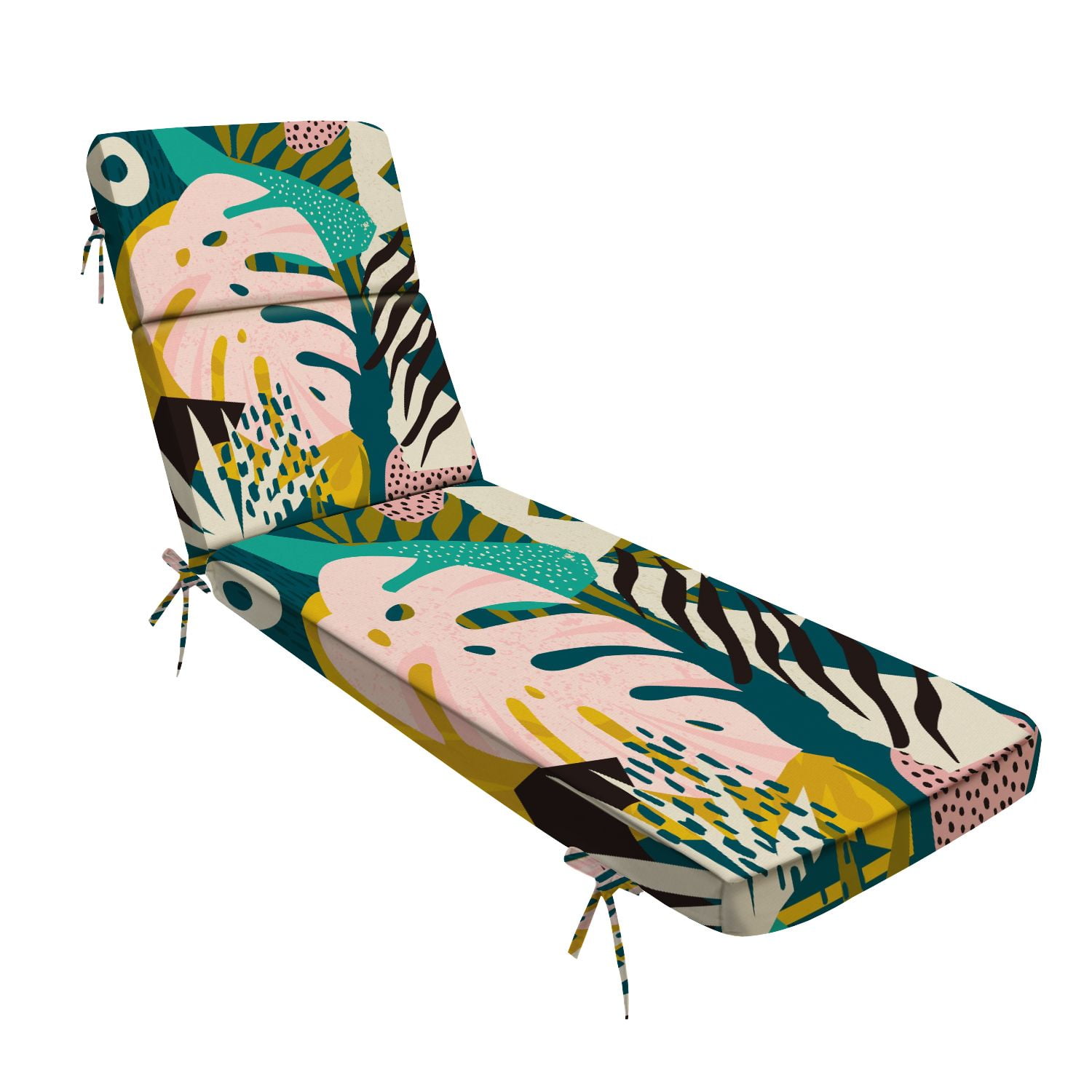 Outdoor Indoor Lounge Patio Cushion Mid Century Modern Art Collage ...