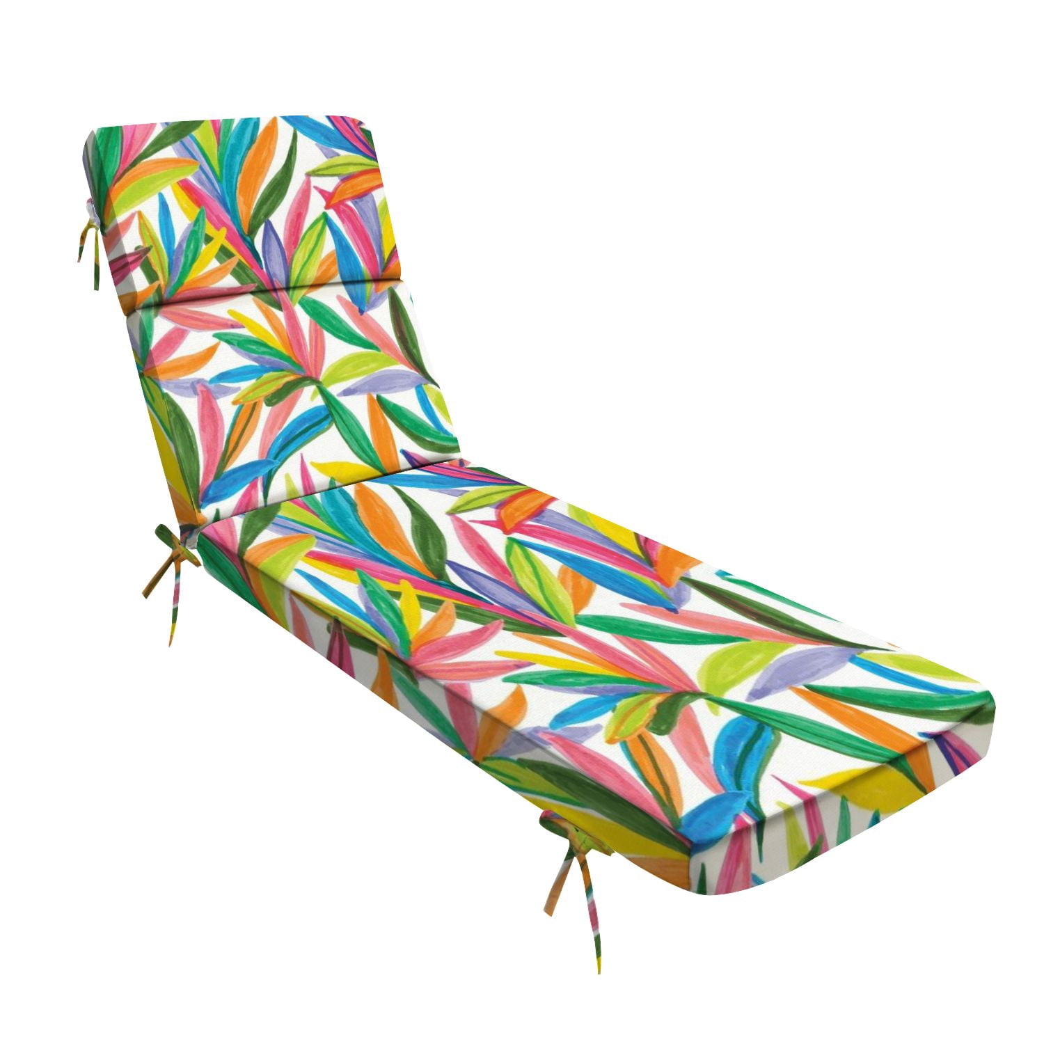 Outdoor Indoor Lounge Patio Cushion Modern exotic floral jungle pattern ...