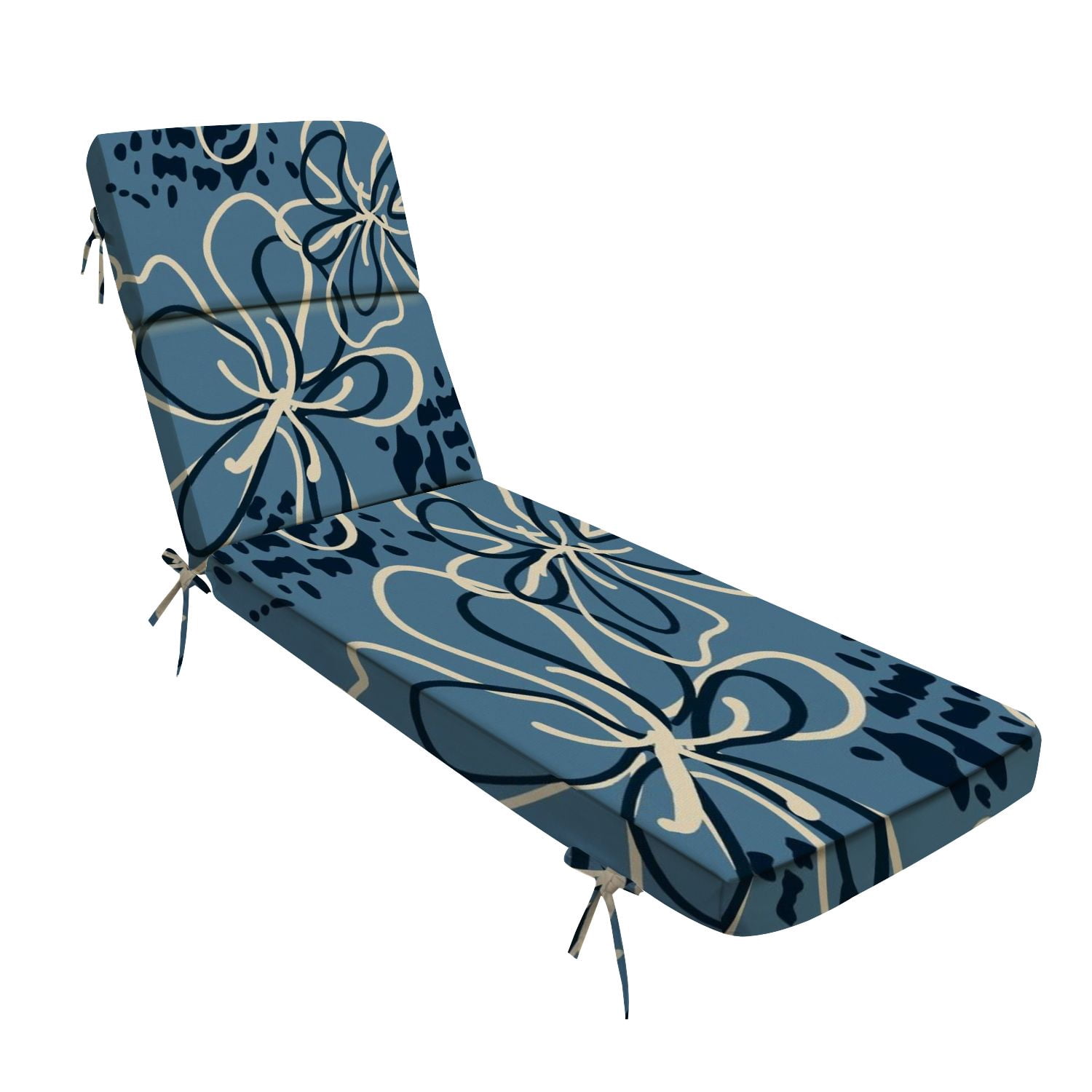 Outdoor Indoor Lounge Patio Cushion Modern floral flowers print ...