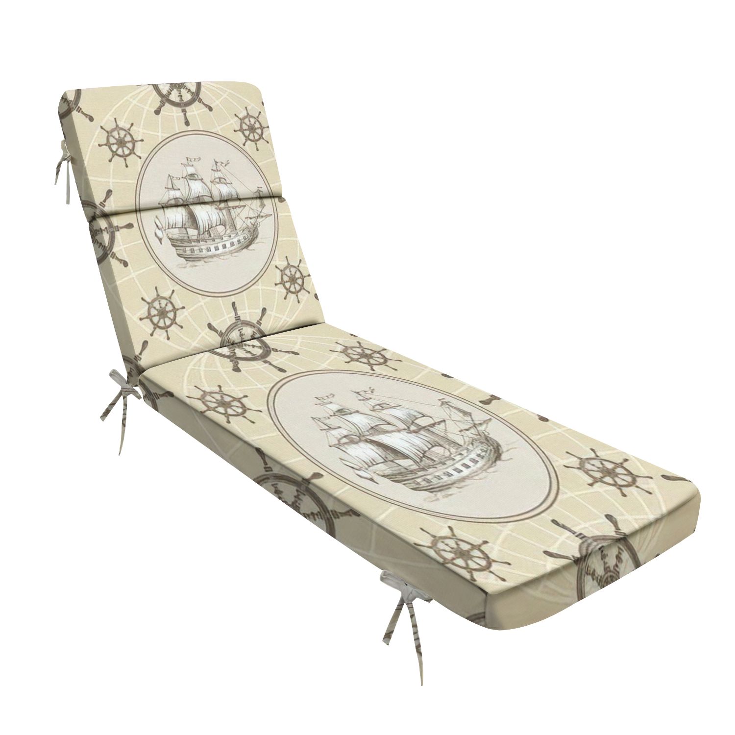 Outdoor Indoor Lounge Patio Cushion Old sailing Vintage Hand drawing ...