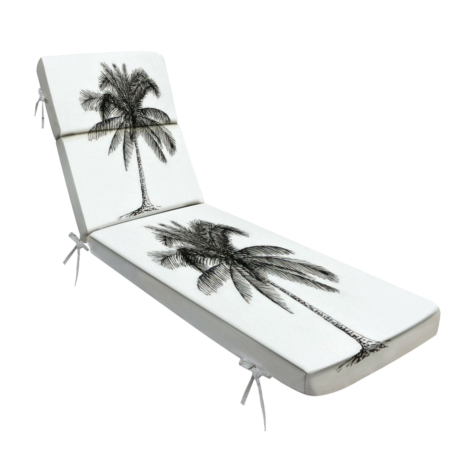Outdoor Indoor Lounge Patio Cushion Palm sketch Hand drawn Water ...