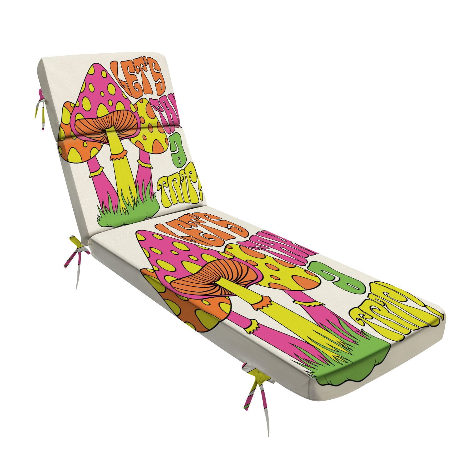 Outdoor Indoor Lounge Patio Cushion Retro 70s psychedelic hippie ...