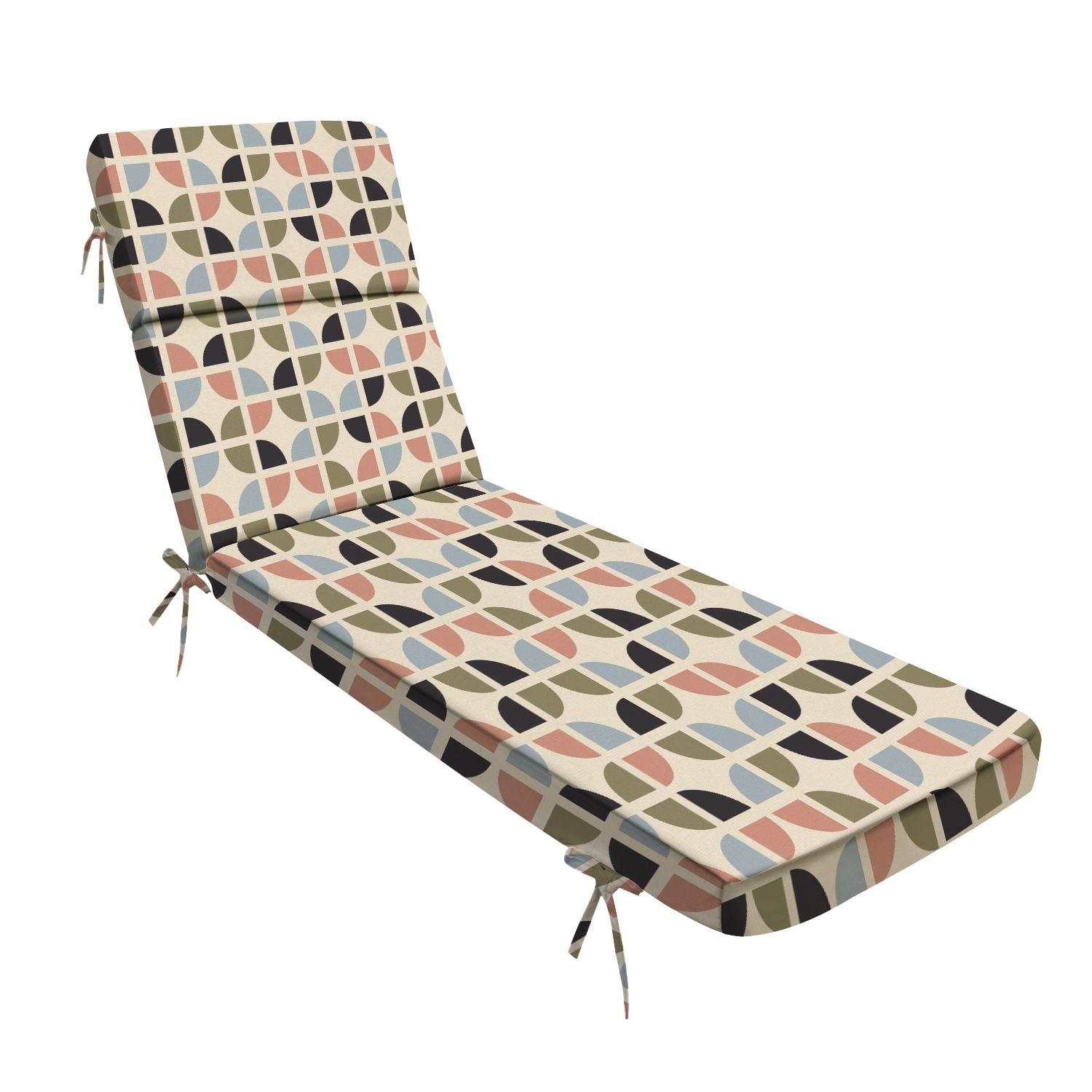 Outdoor Indoor Lounge Patio Cushion Retro seamless pattern Mid century ...