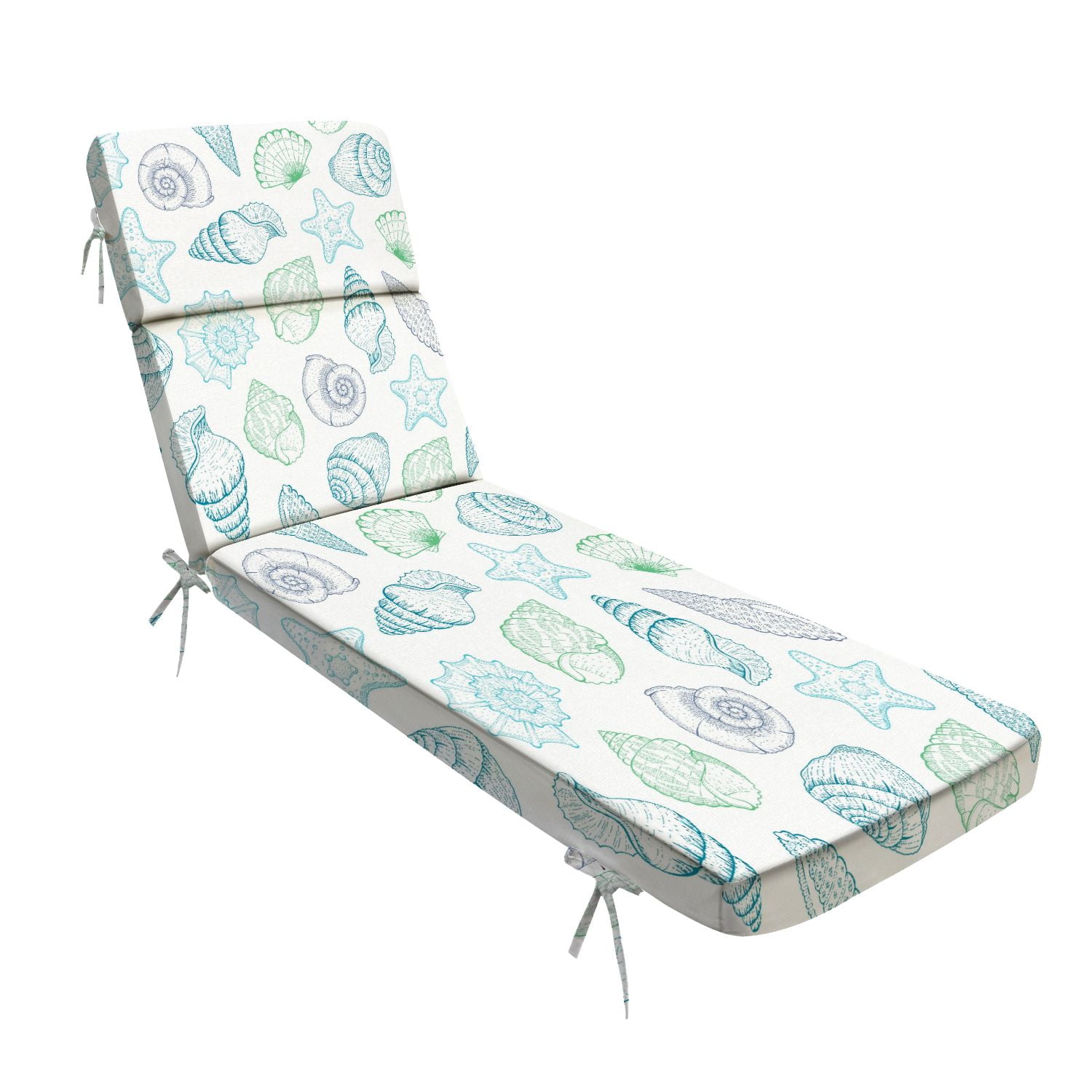 Outdoor Indoor Lounge Patio Cushion Sea Shell Pattern Seashell seamless ...