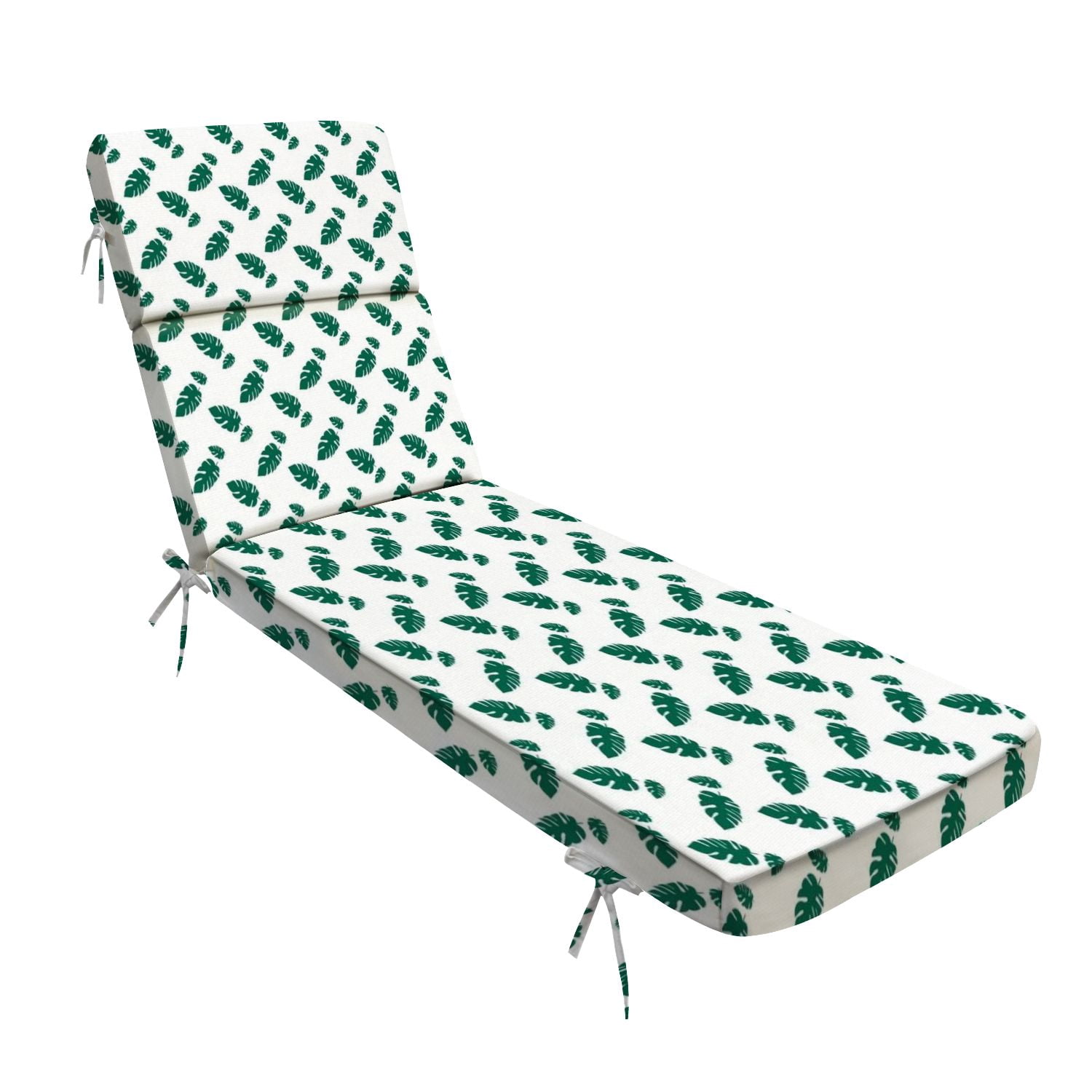 Outdoor Indoor Lounge Patio Cushion Seamless Pattern Green Monstera ...