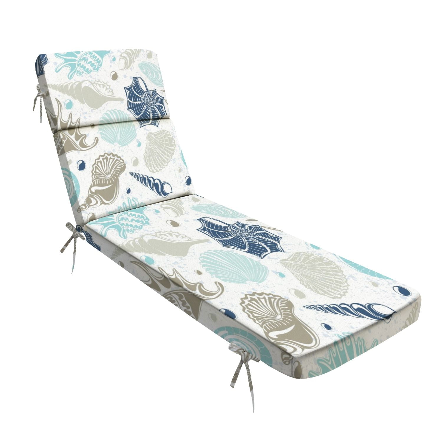 Outdoor Indoor Lounge Patio Cushion Seamless different sea shells ...