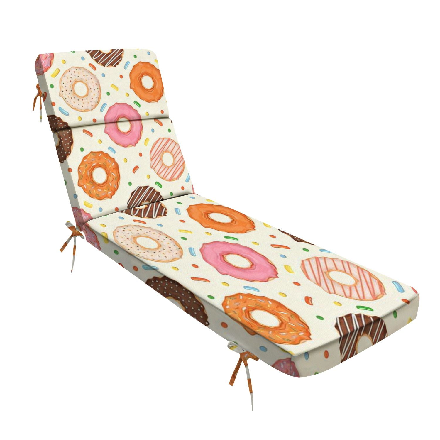 Outdoor Indoor Lounge Patio Cushion Seamless donuts different flavors ...