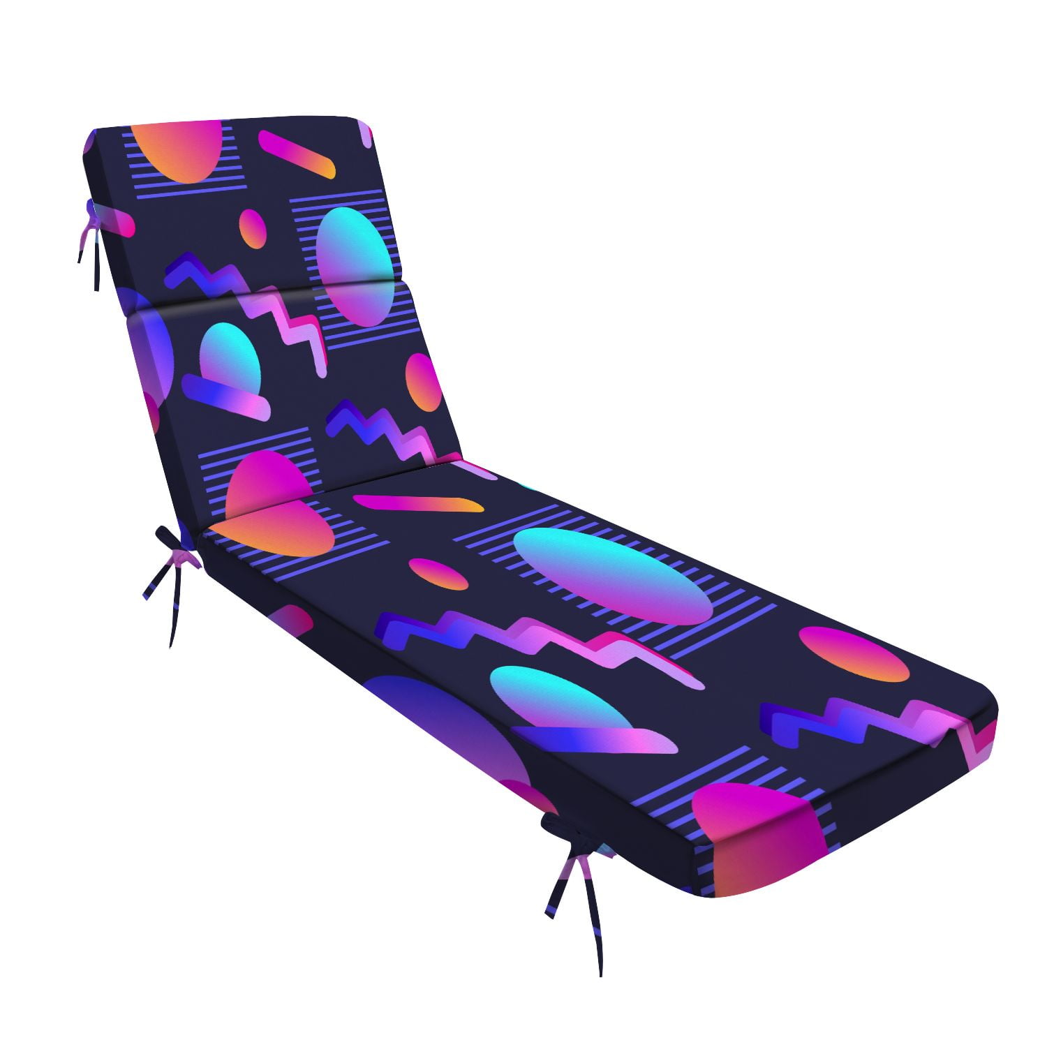 Outdoor Indoor Lounge Patio Cushion Seamless gradient shape style 80s ...