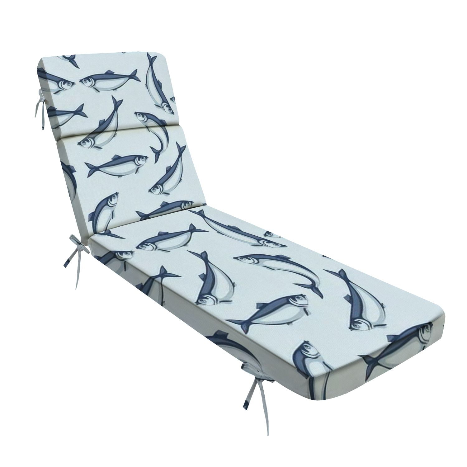 Outdoor Indoor Lounge Patio Cushion Seamless herring fish Pacific ...