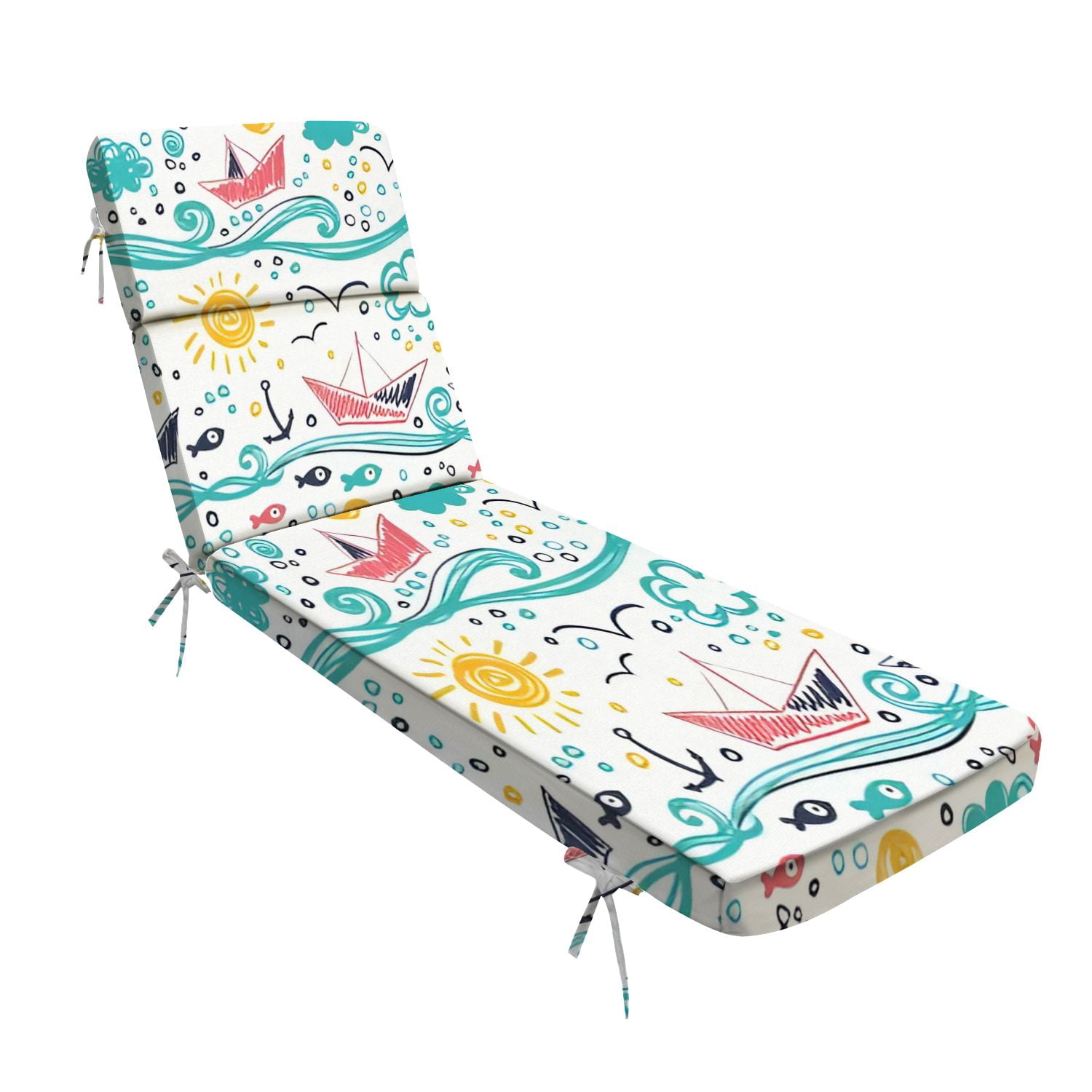 Outdoor Indoor Lounge Patio Cushion Seamless pattern childrens drawings ...