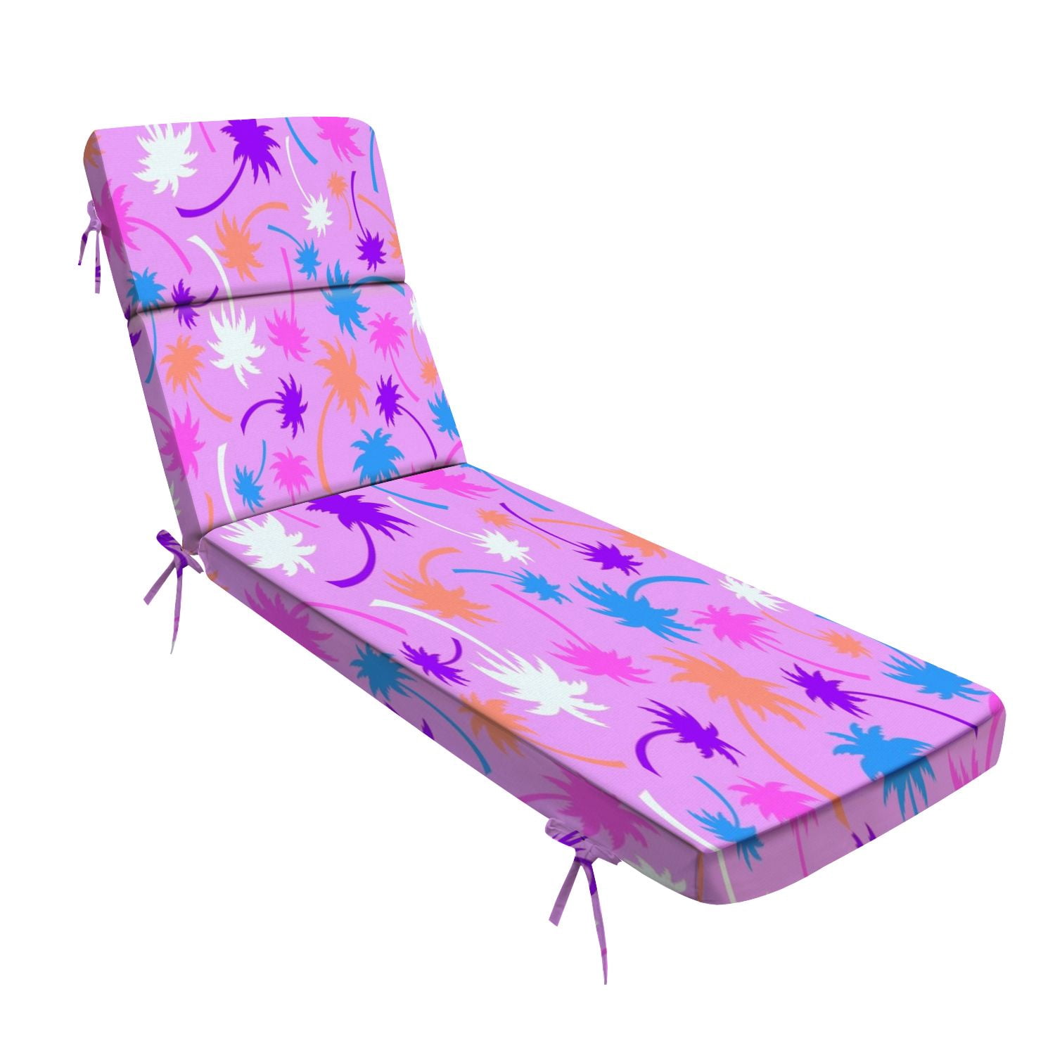 Outdoor Indoor Lounge Patio Cushion Seamless pattern colorful palm ...