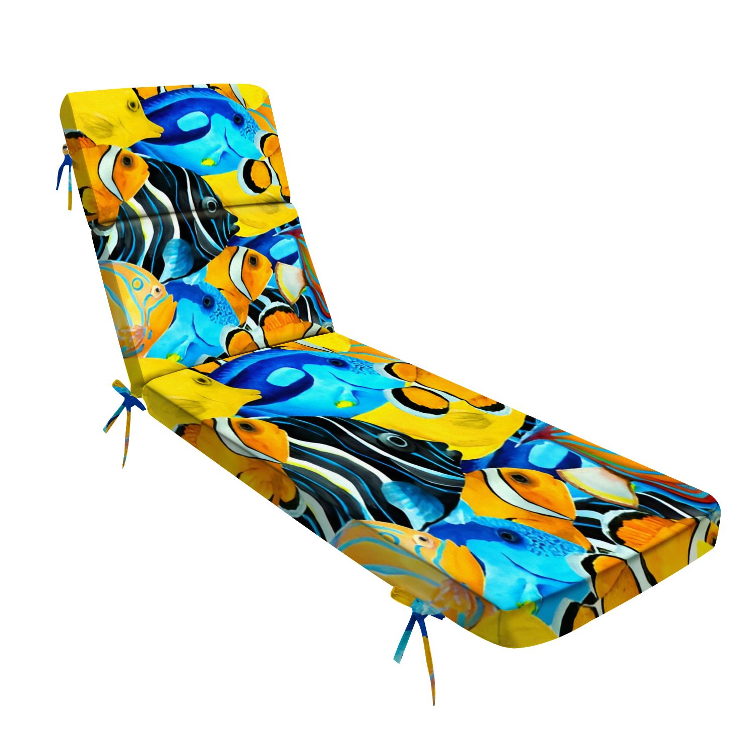 Outdoor Indoor Lounge Patio Cushion Seamless pattern colorful tropical ...