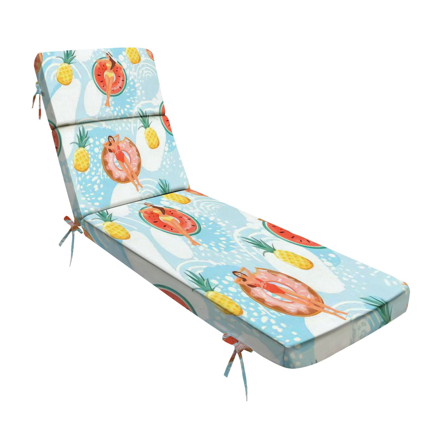 Outdoor Indoor Lounge Patio Cushion Seamless pattern happy people ...