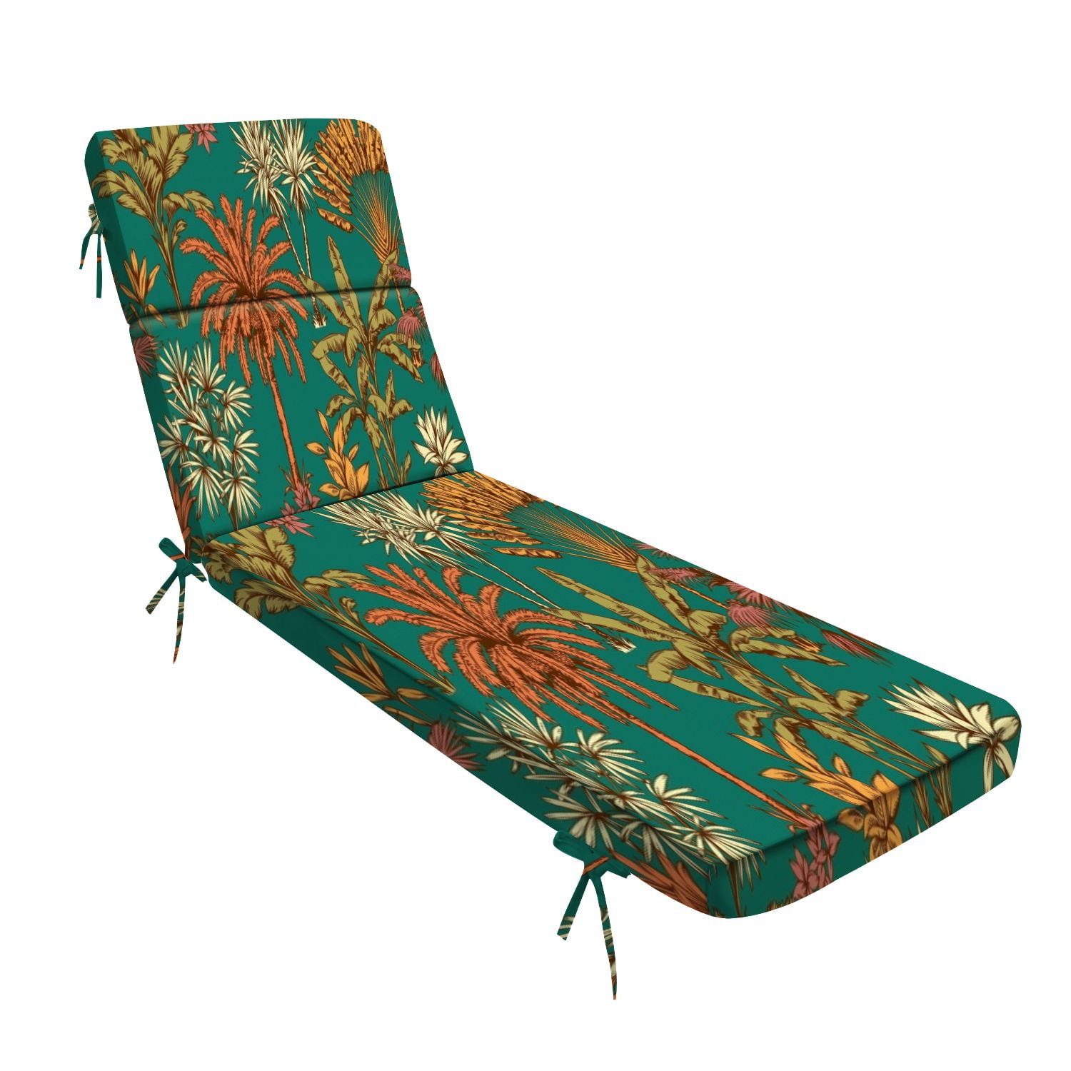 Outdoor Indoor Lounge Patio Cushion Seamless pattern tropical palms ...