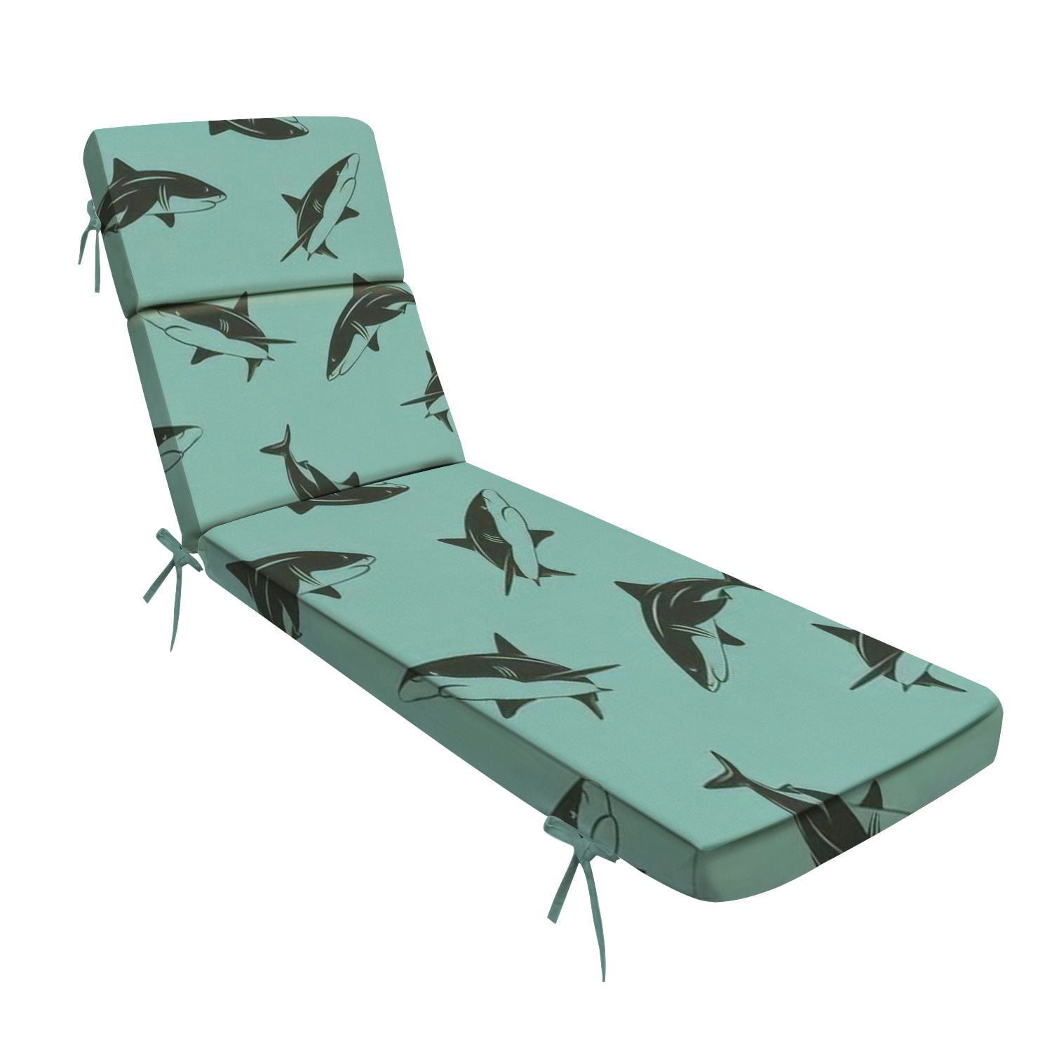 Outdoor Indoor Lounge Patio Cushion Seamless sharks EPS8 Water ...