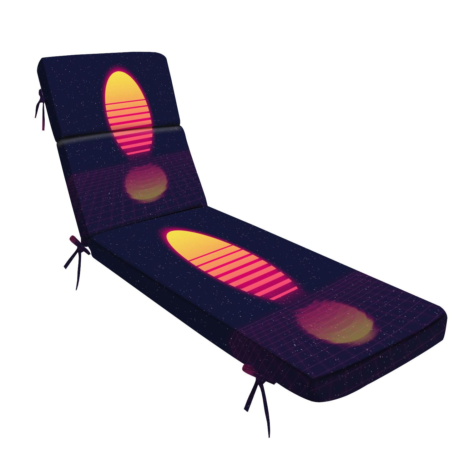 Outdoor Indoor Lounge Patio Cushion Simple Synthwave Sunset Retro ...