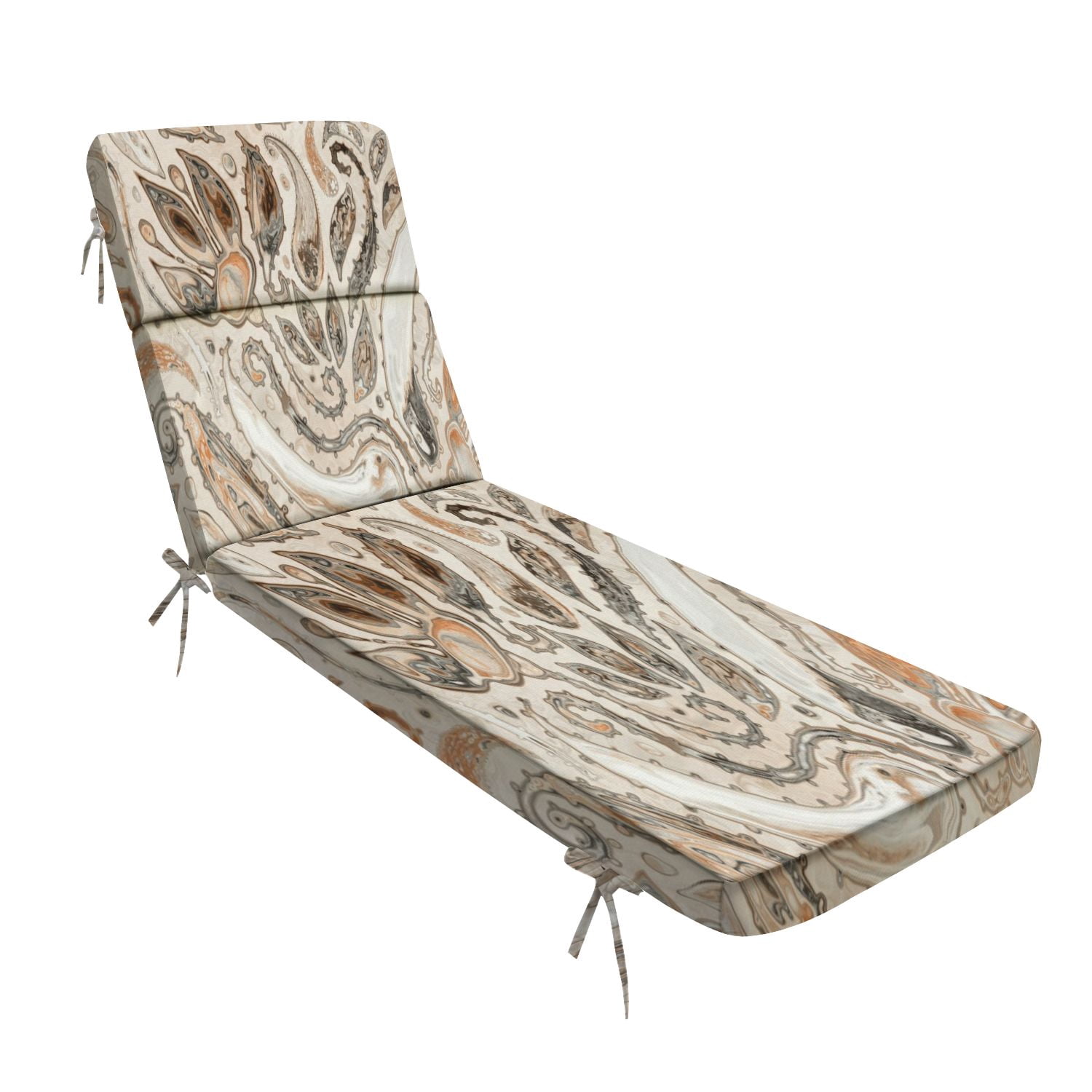 Outdoor Indoor Lounge Patio Cushion Stylized marble paisley seamless ...