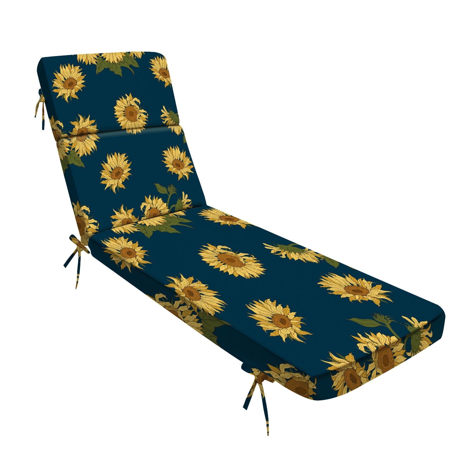 Outdoor Indoor Lounge Patio Cushion Sunflowers Seamless pattern Hand ...