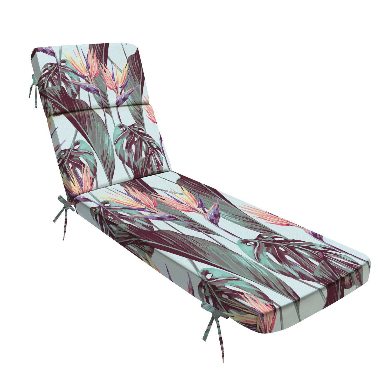 Outdoor Indoor Lounge Patio Cushion Tropical flowers bird paradise ...