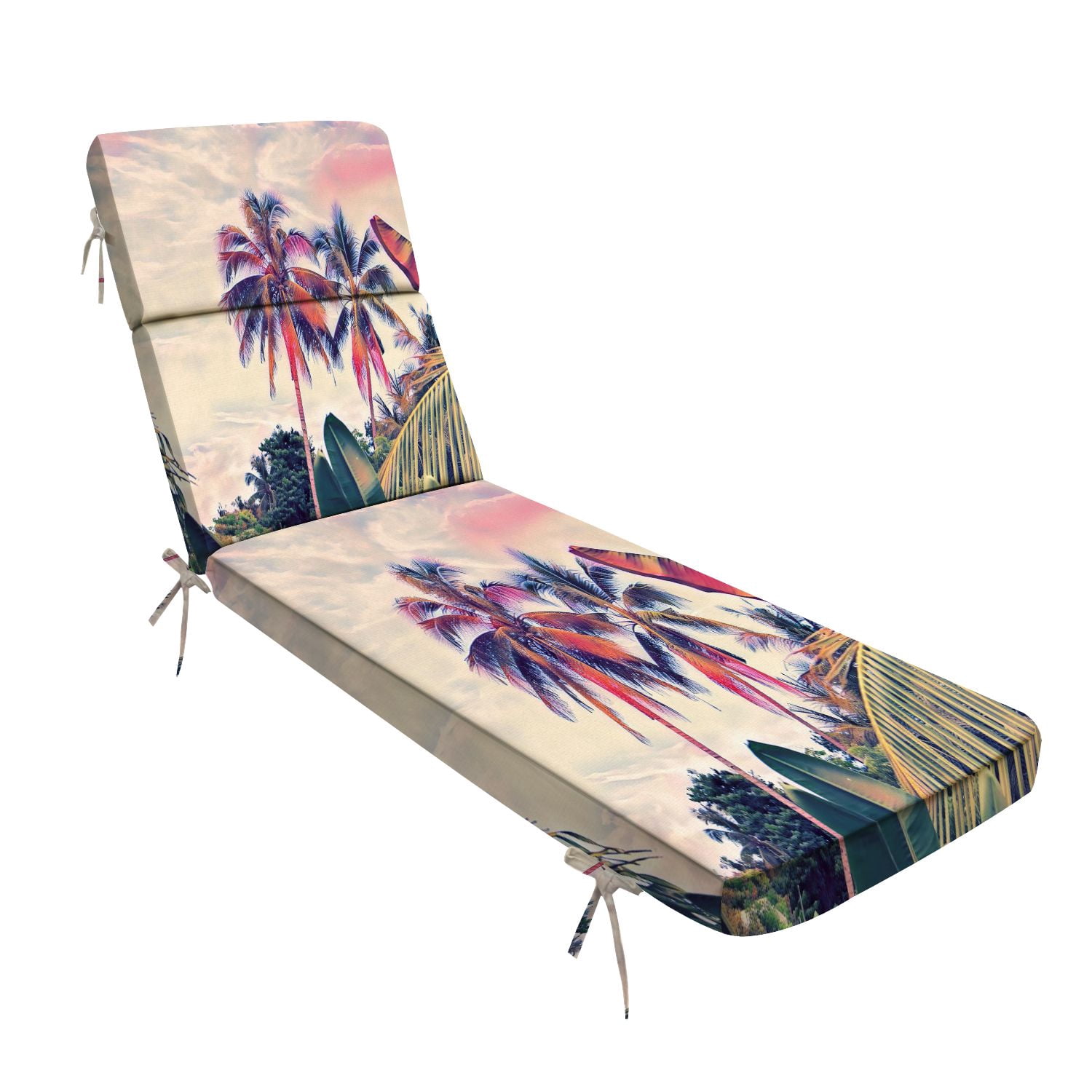 Outdoor Indoor Lounge Patio Cushion Tropical garden sky scene Sunset ...