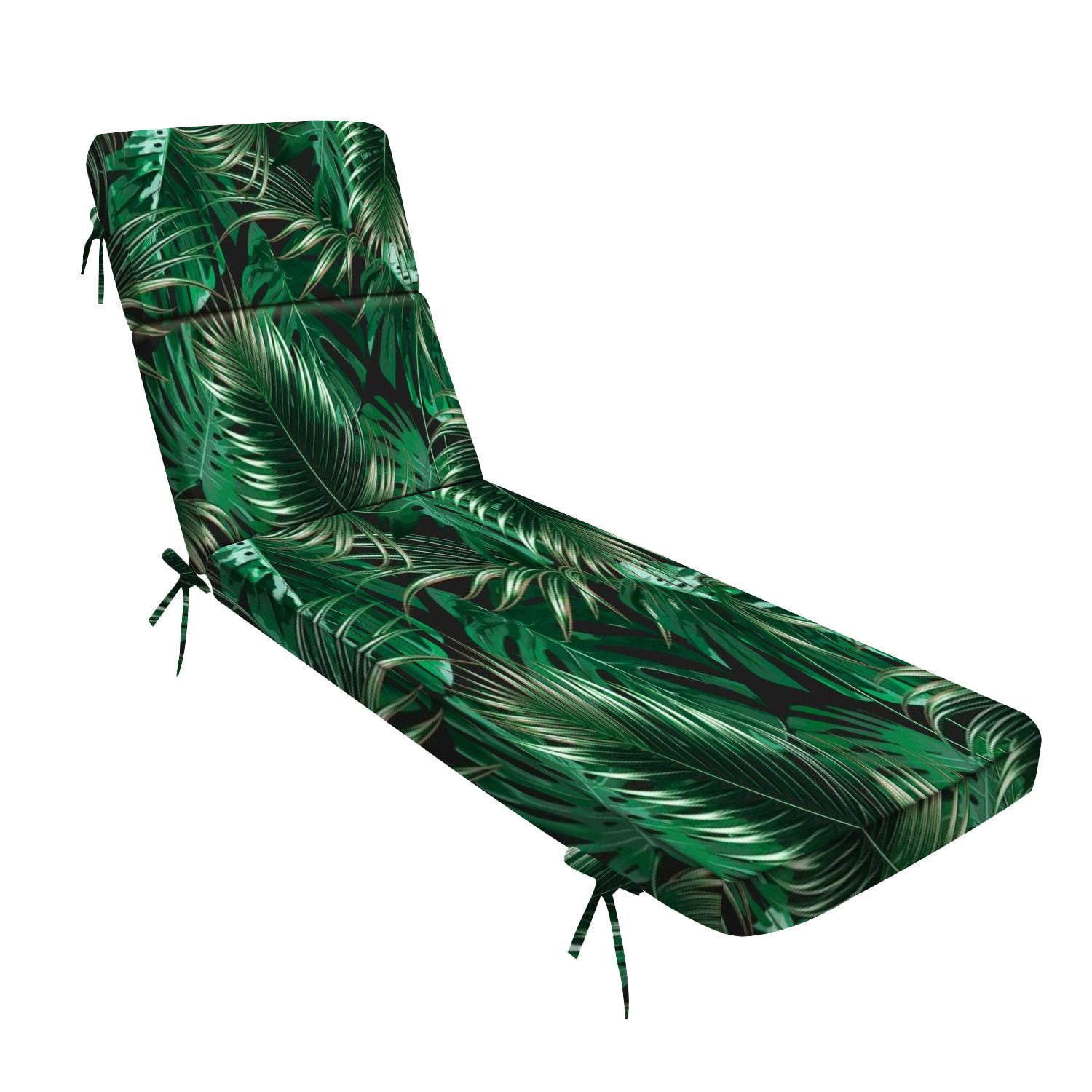 Outdoor Indoor Lounge Patio Cushion Tropical palm leaves jungle leaf seamless floral pattern ...