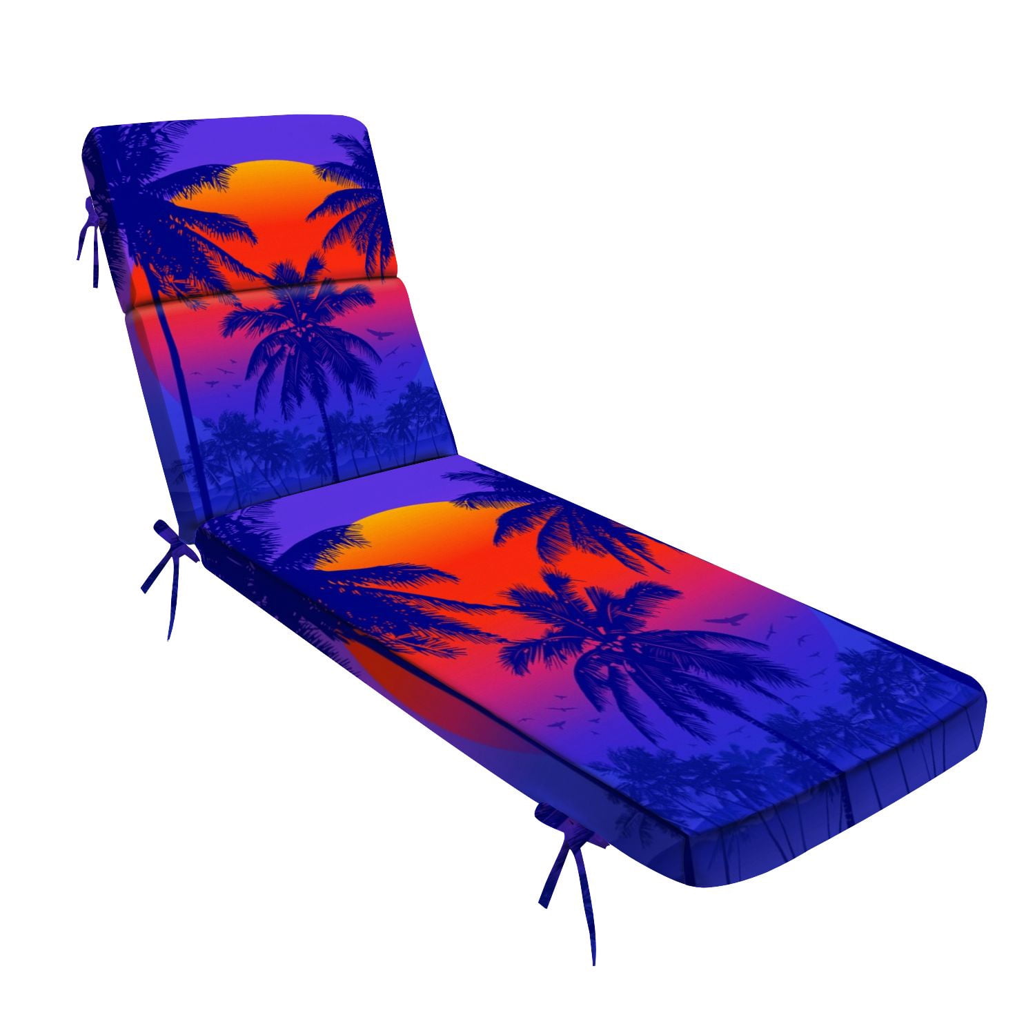 Outdoor Indoor Lounge Patio Cushion Tropical sunrise pink gradient sun ...