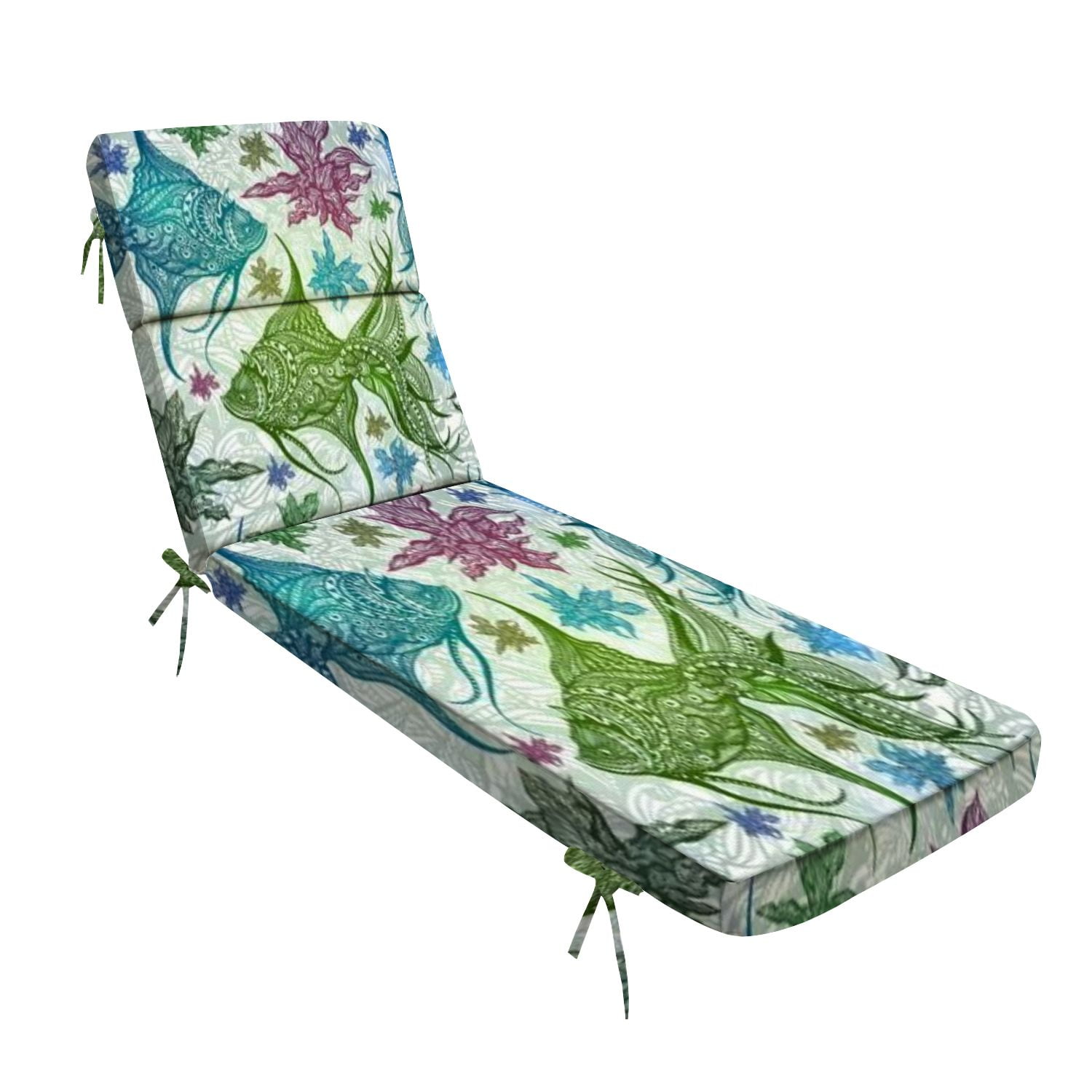 Outdoor Indoor Lounge Patio Cushion Underwater abstract seamless ...
