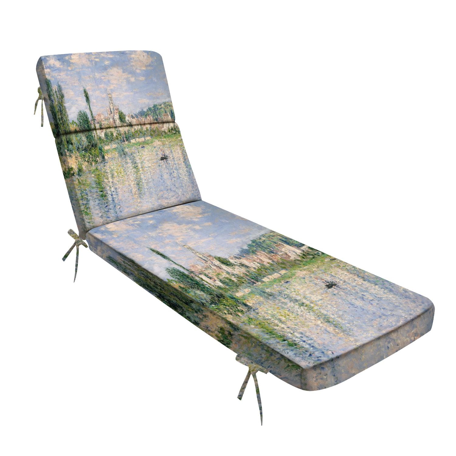 Outdoor Indoor Lounge Patio Cushion Vetheuil Summer by Claude Monet ...