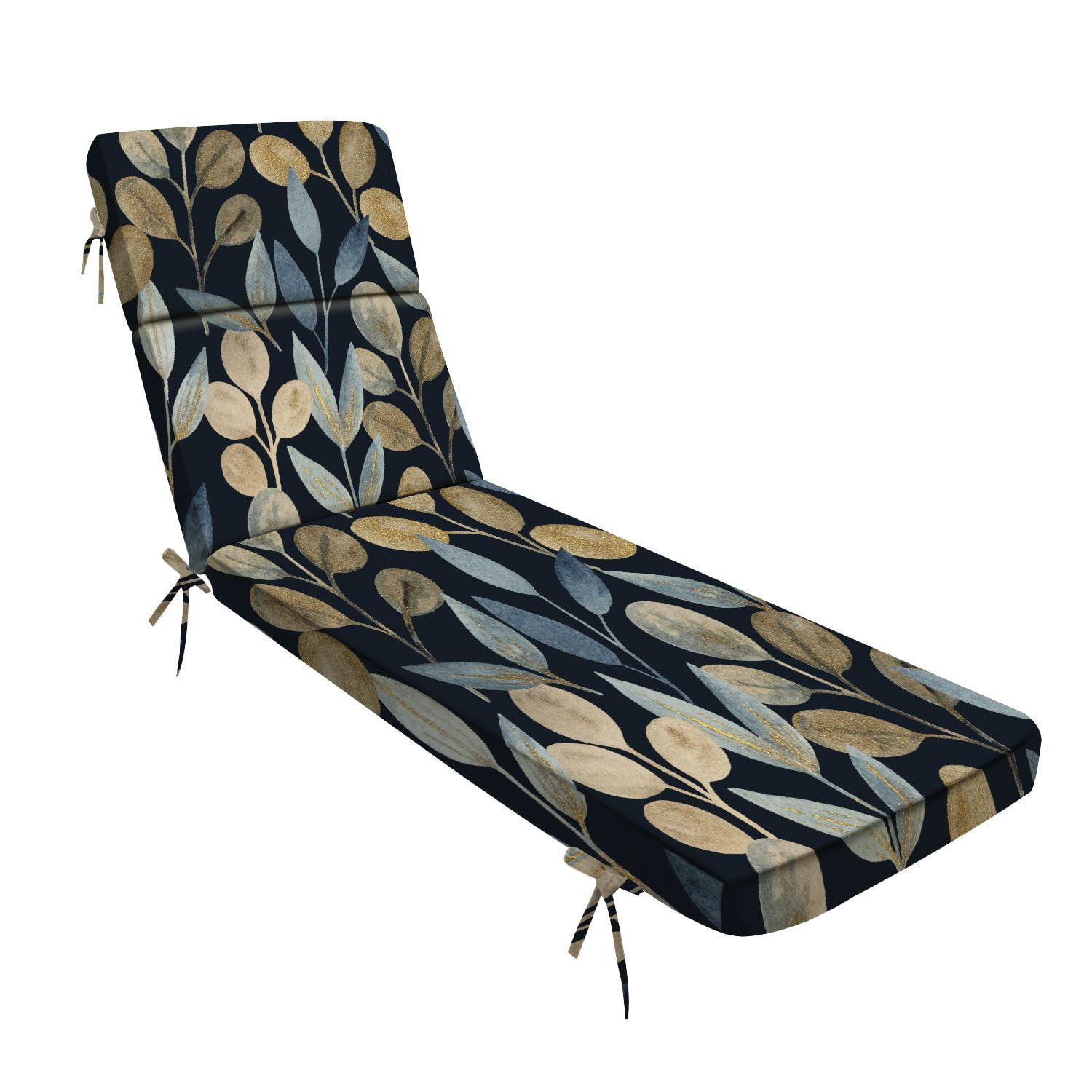Outdoor Indoor Lounge Patio Cushion Watercolor seamless pattern golden ...