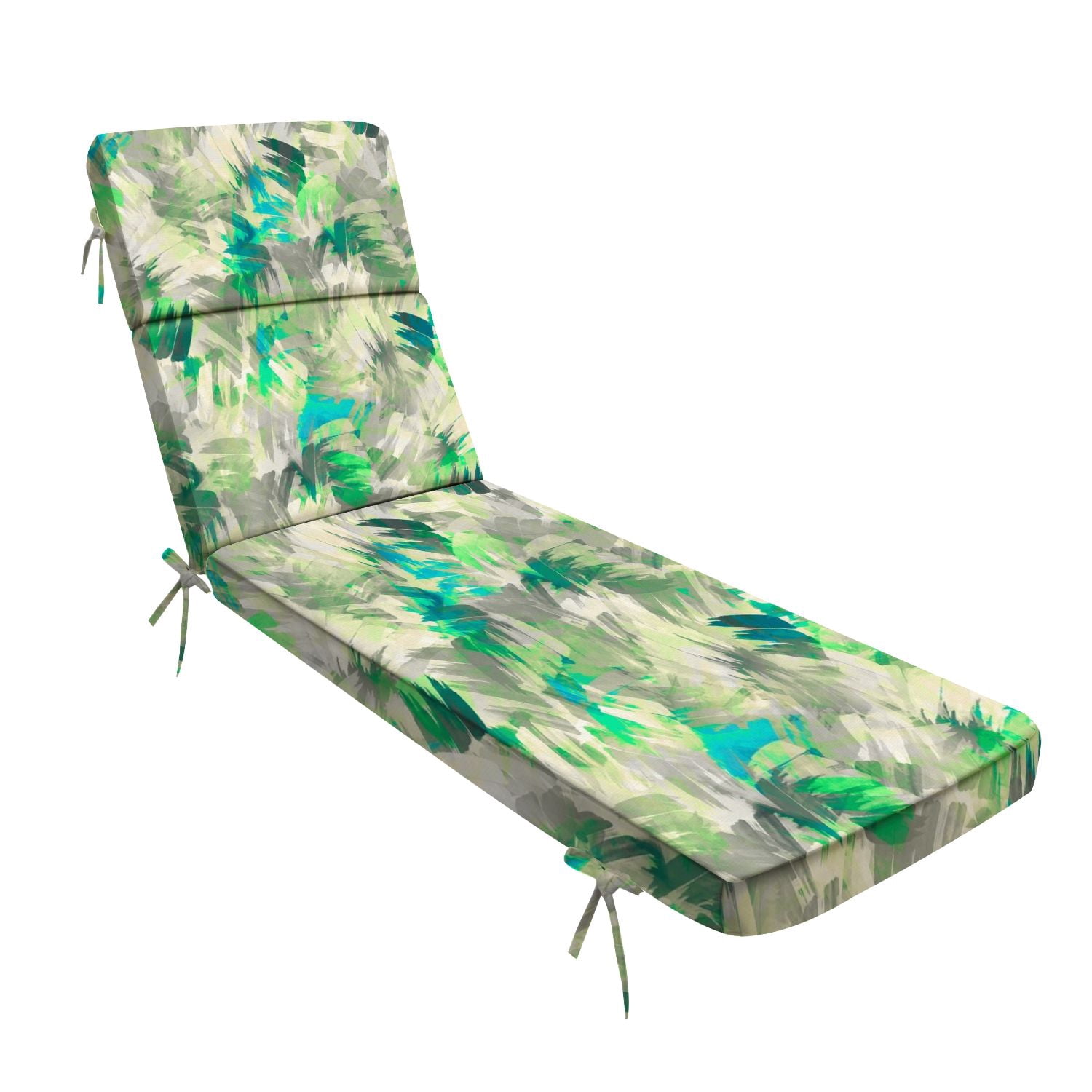 Outdoor Indoor Lounge Patio Cushion faded paisley tie dye pattern ink ...