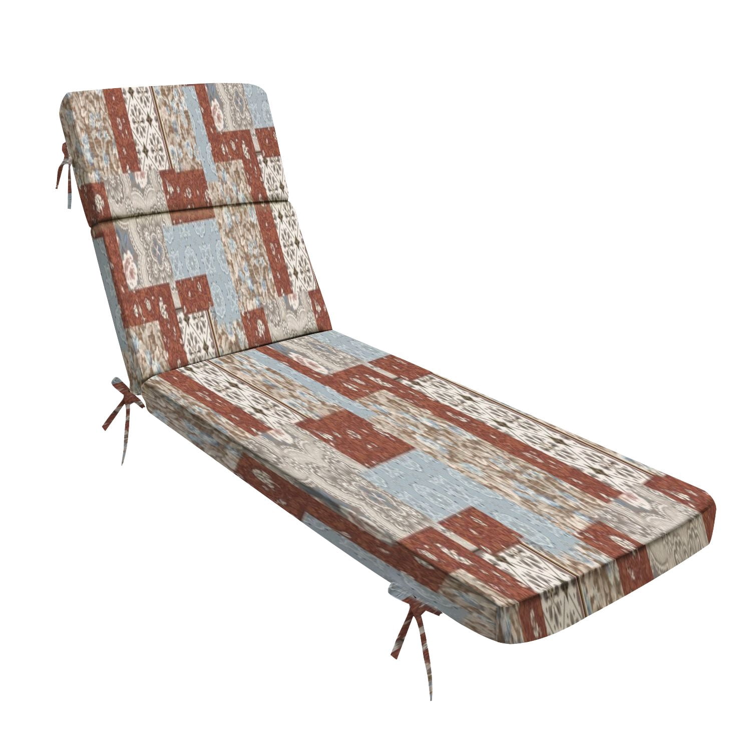Outdoor Indoor Lounge Patio Cushion patchwork floral pattern paisley ...