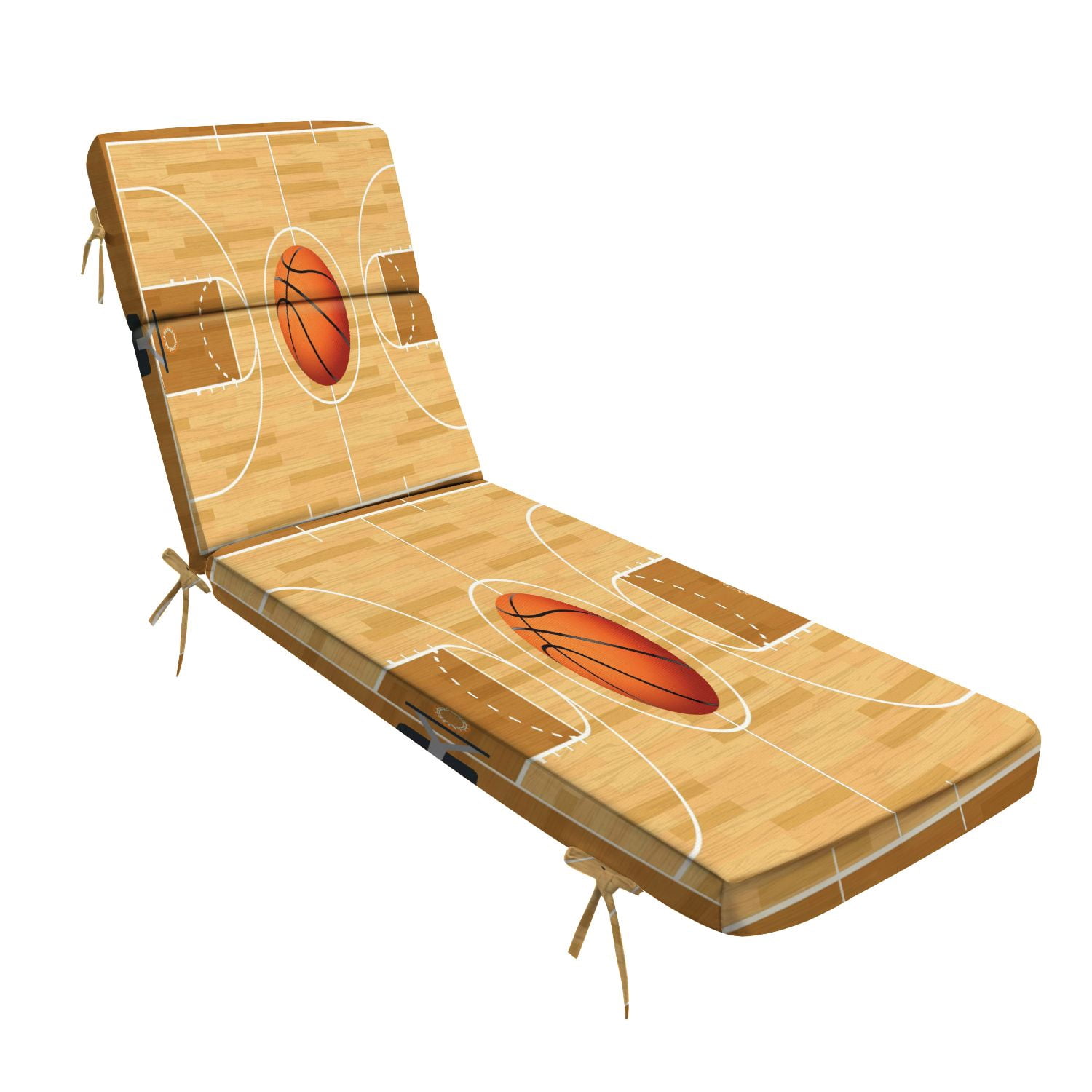 Outdoor Indoor Lounge Patio Cushion realistic hardwood textured ...