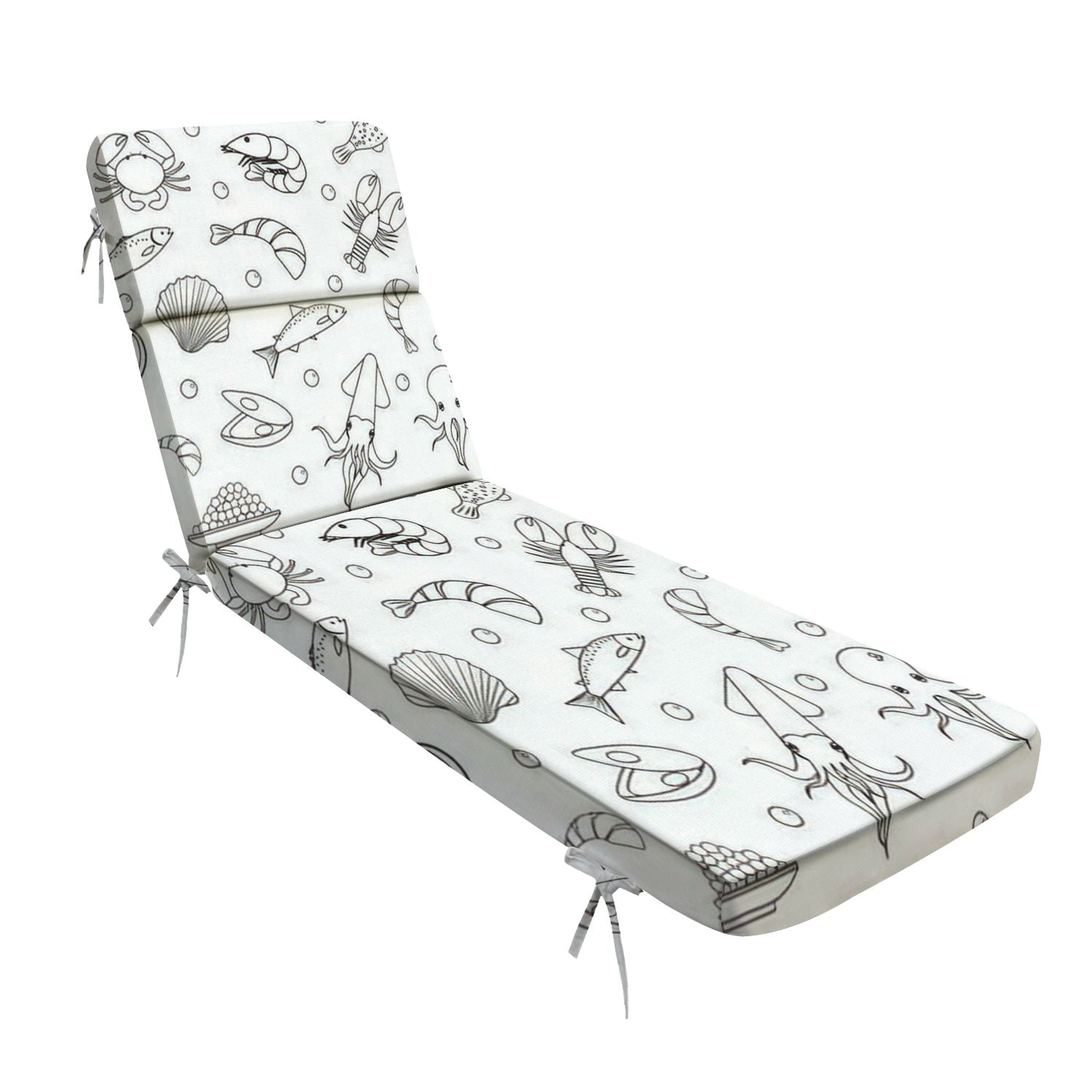 Outdoor Indoor Lounge Patio Cushion seamless Seafood seamless ...