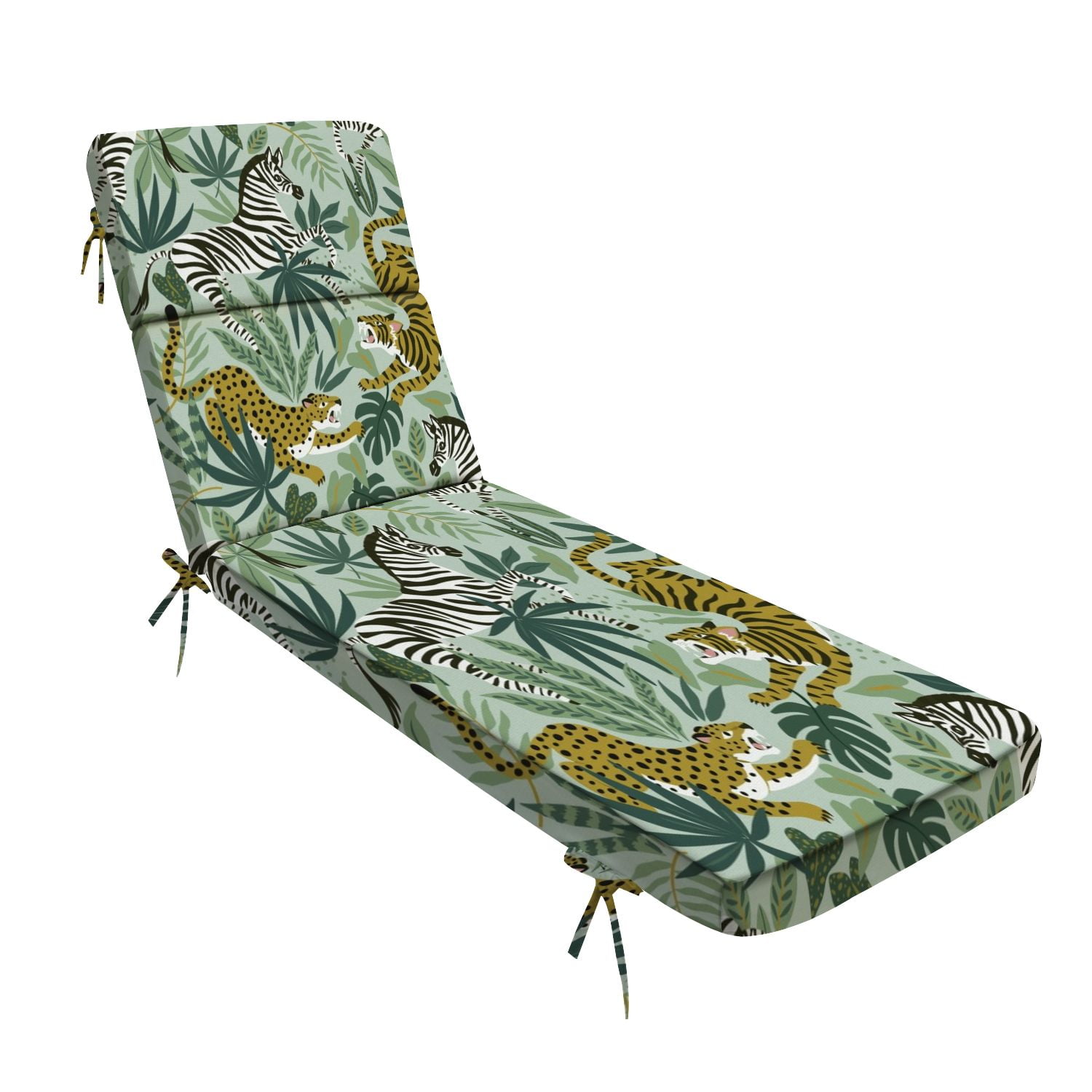 Outdoor Indoor Lounge Patio Cushion seamless pattern wild tigers ...