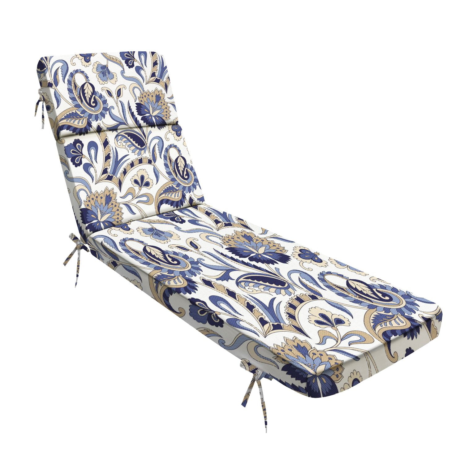 Outdoor Indoor Lounge Patio Cushion seamless traditional Indian blue ...