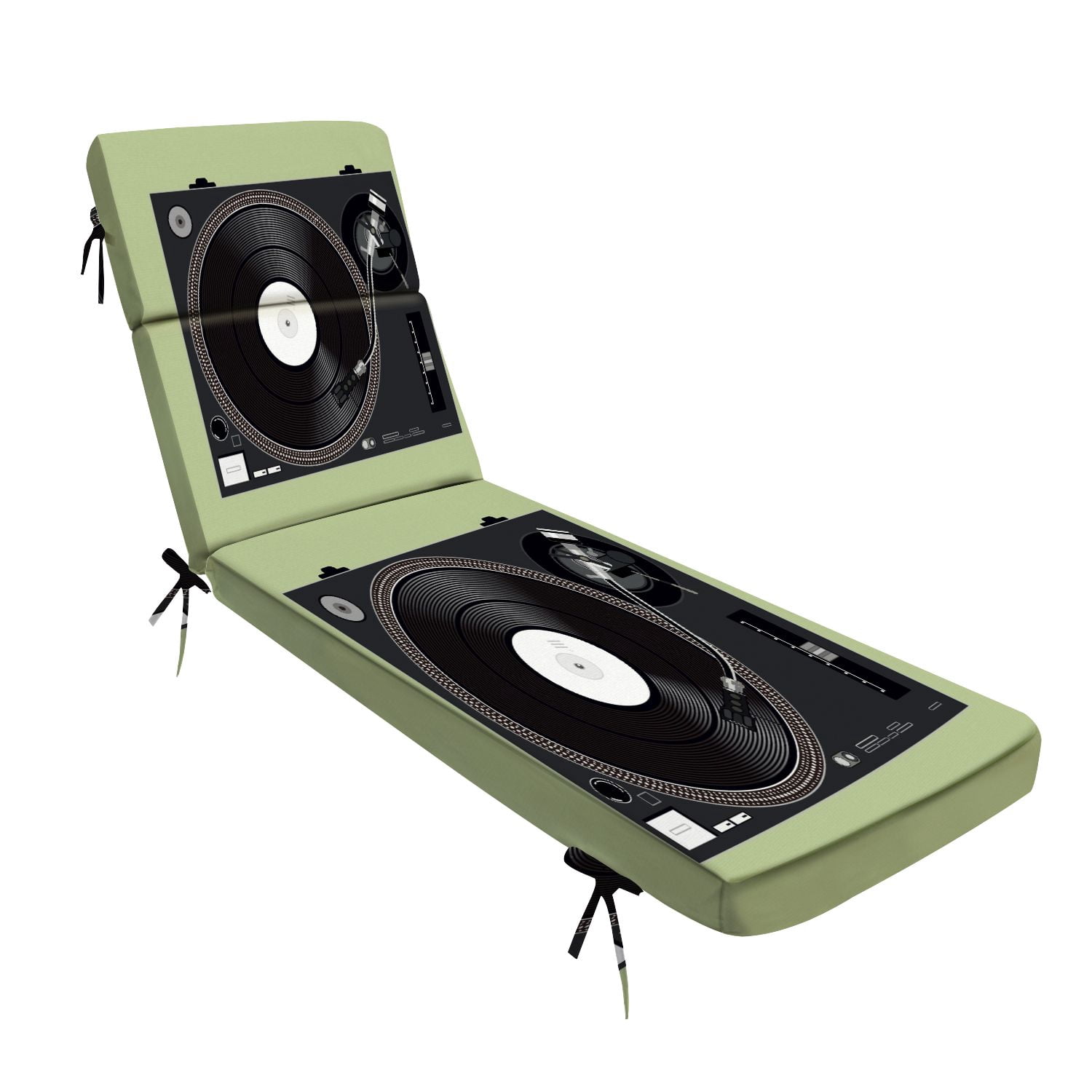 Outdoor Indoor Lounge Patio Cushion vinyl player Vinyl Retro theme Mk2 ...