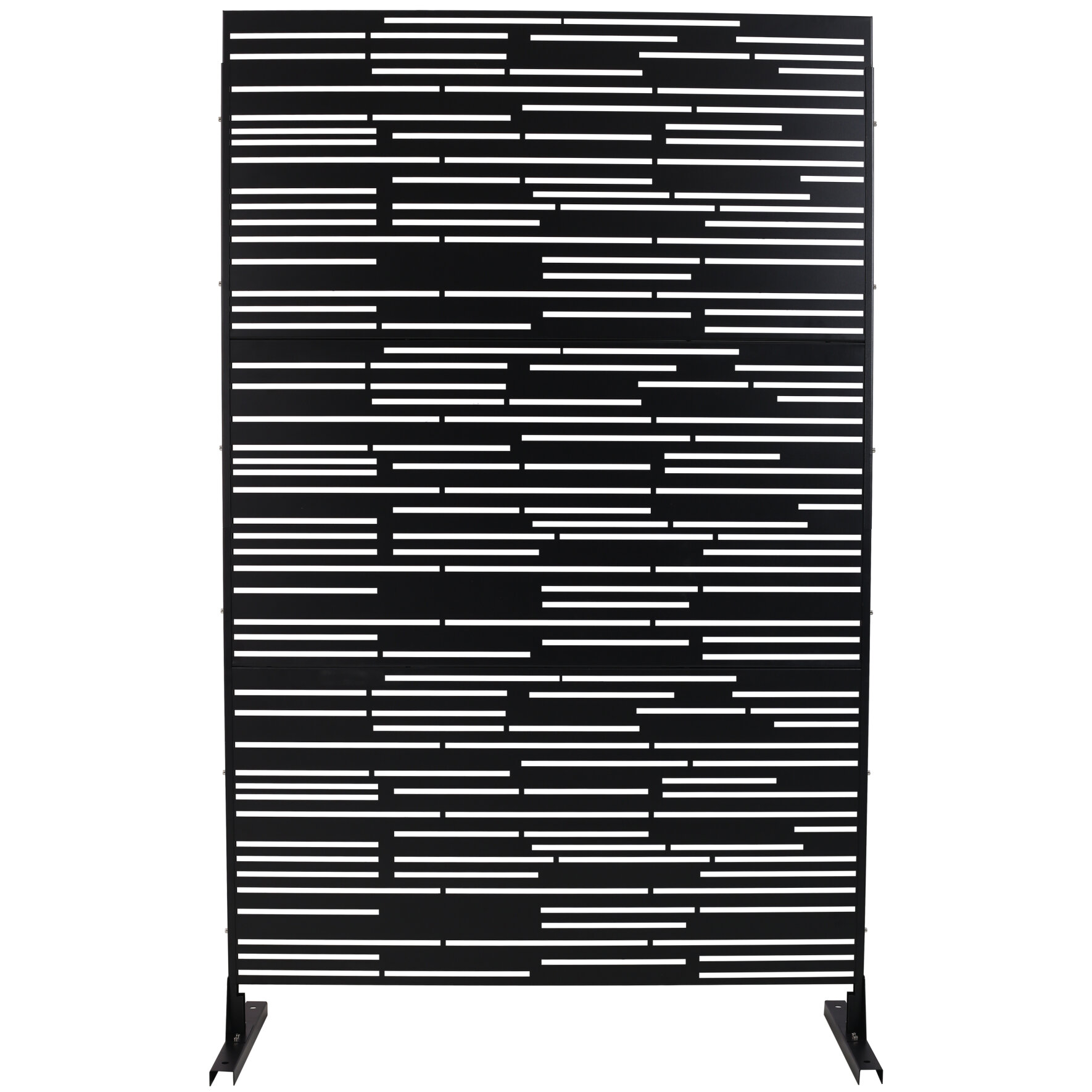Outdoor & Indoor Metal Privacy Screen 76"H×48"W, Freestanding ...