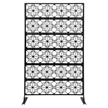 Dovelina 76 in x47 in Decorative Privacy Screen Outdoor Divider with ...