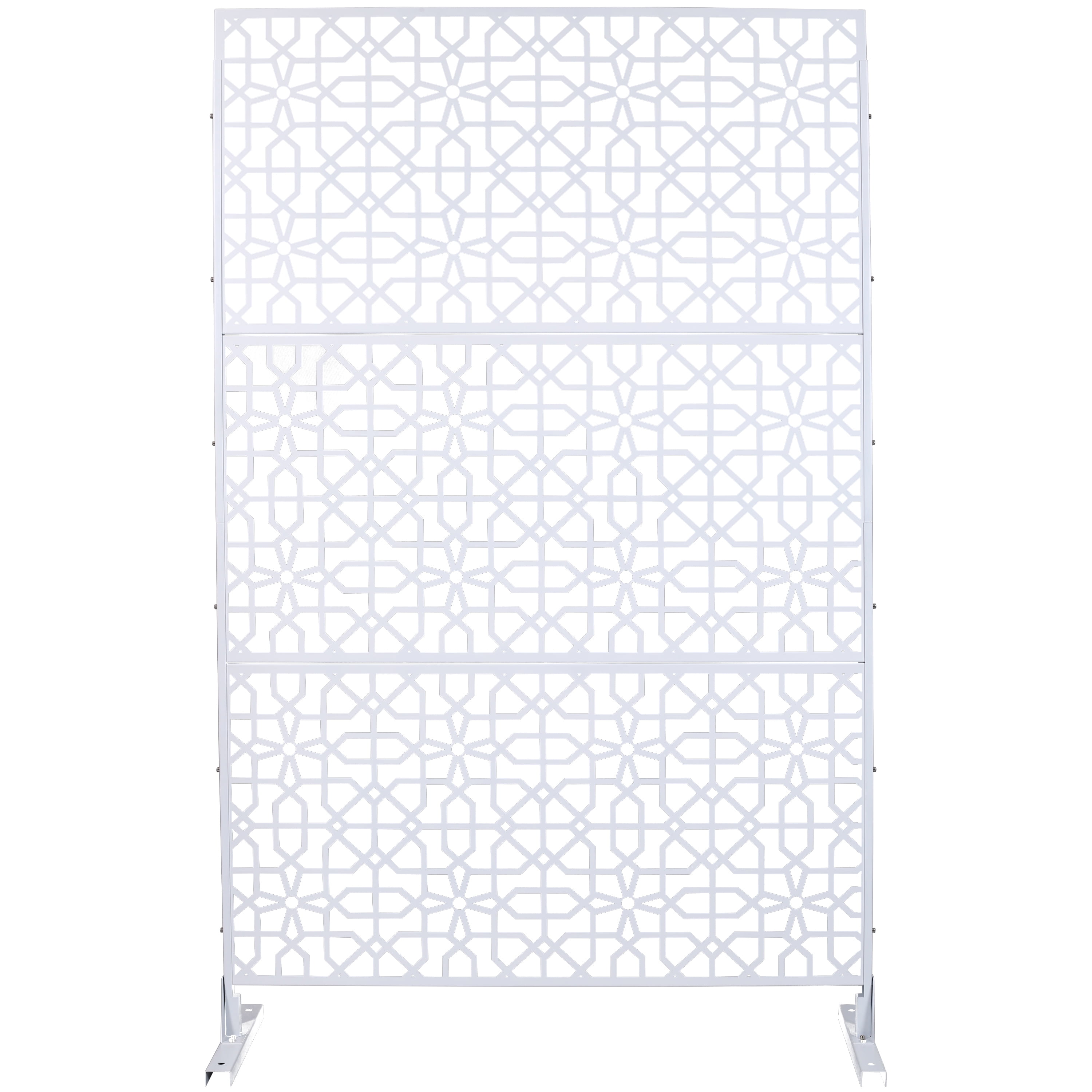 Outdoor & Indoor Privacy Screen Metal Privacy Screen 76" H×48" W ...