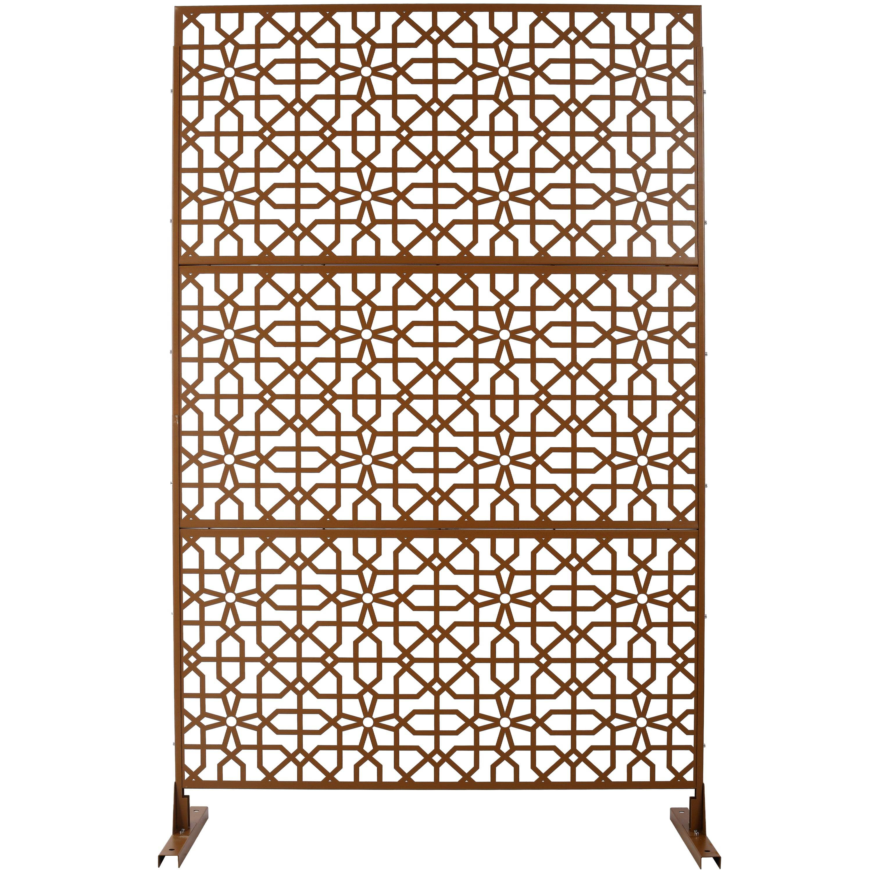 Outdoor Indoor Privacy Screen Metal Privacy Screen 76" H 48" W ...