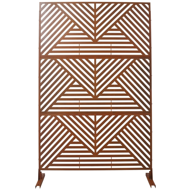 Outdoor & Indoor Privacy Screen Metal Privacy Screen 76" H×48" W ...