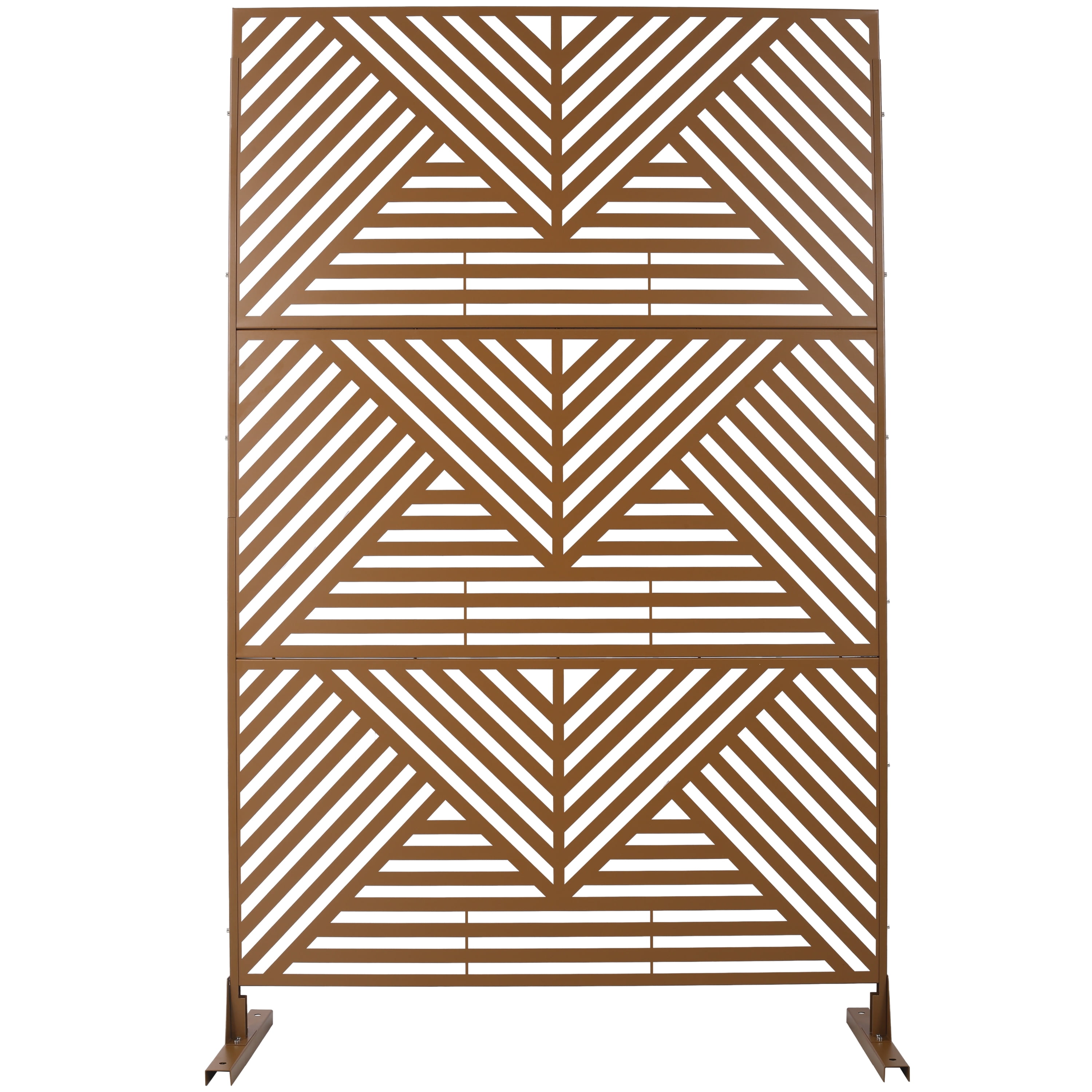 Outdoor & Indoor Privacy Screen Metal Privacy Screen 76" H×48" W ...